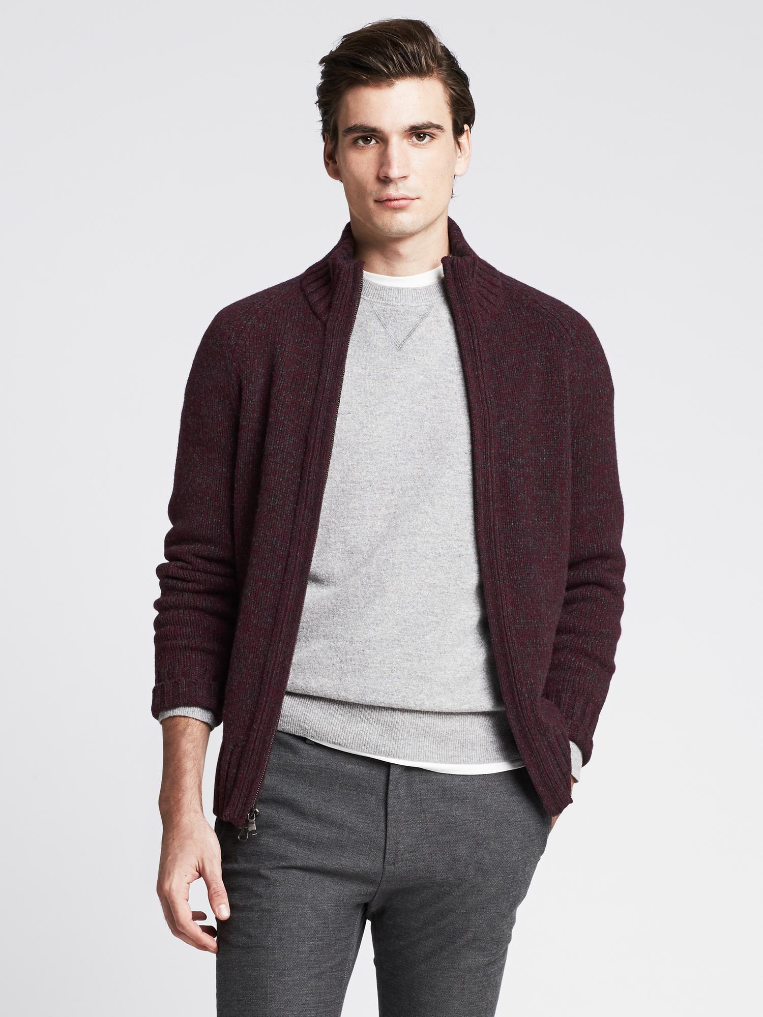 Modern Marled Sweater Jacket | Banana Republic