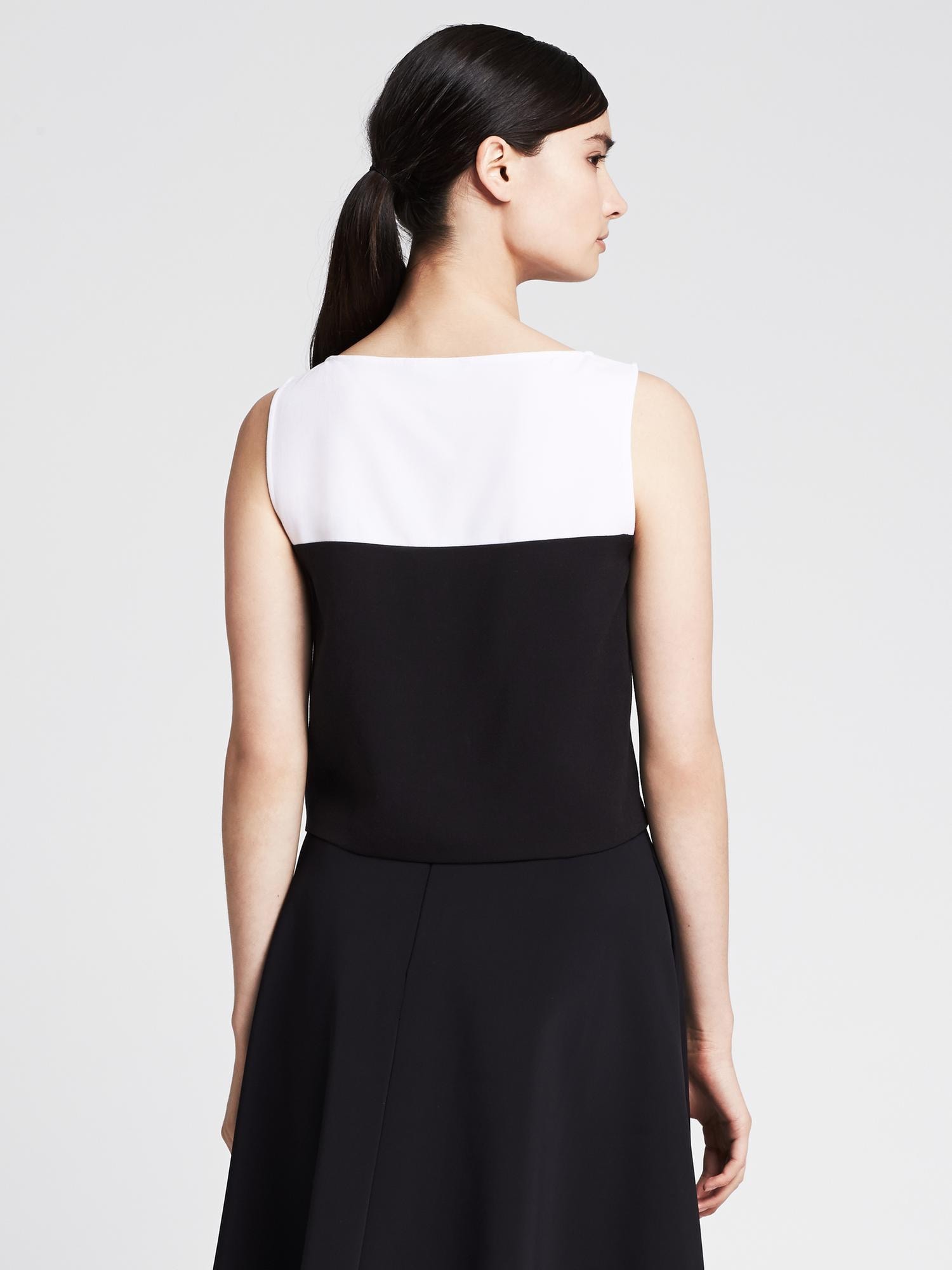 Cropped Colorblock Tank | Banana Republic