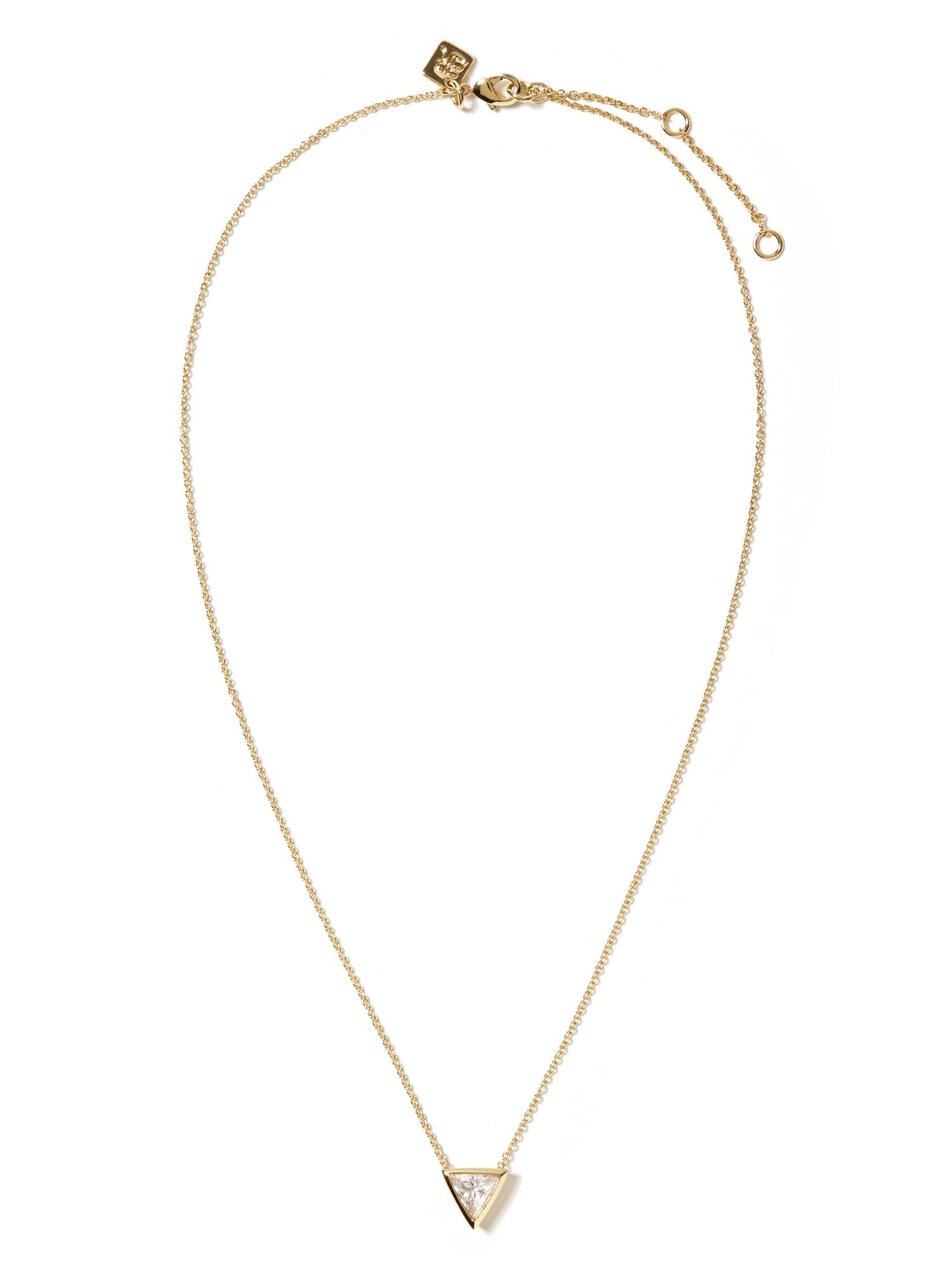 Personal Edge Triangle Necklace | Banana Republic