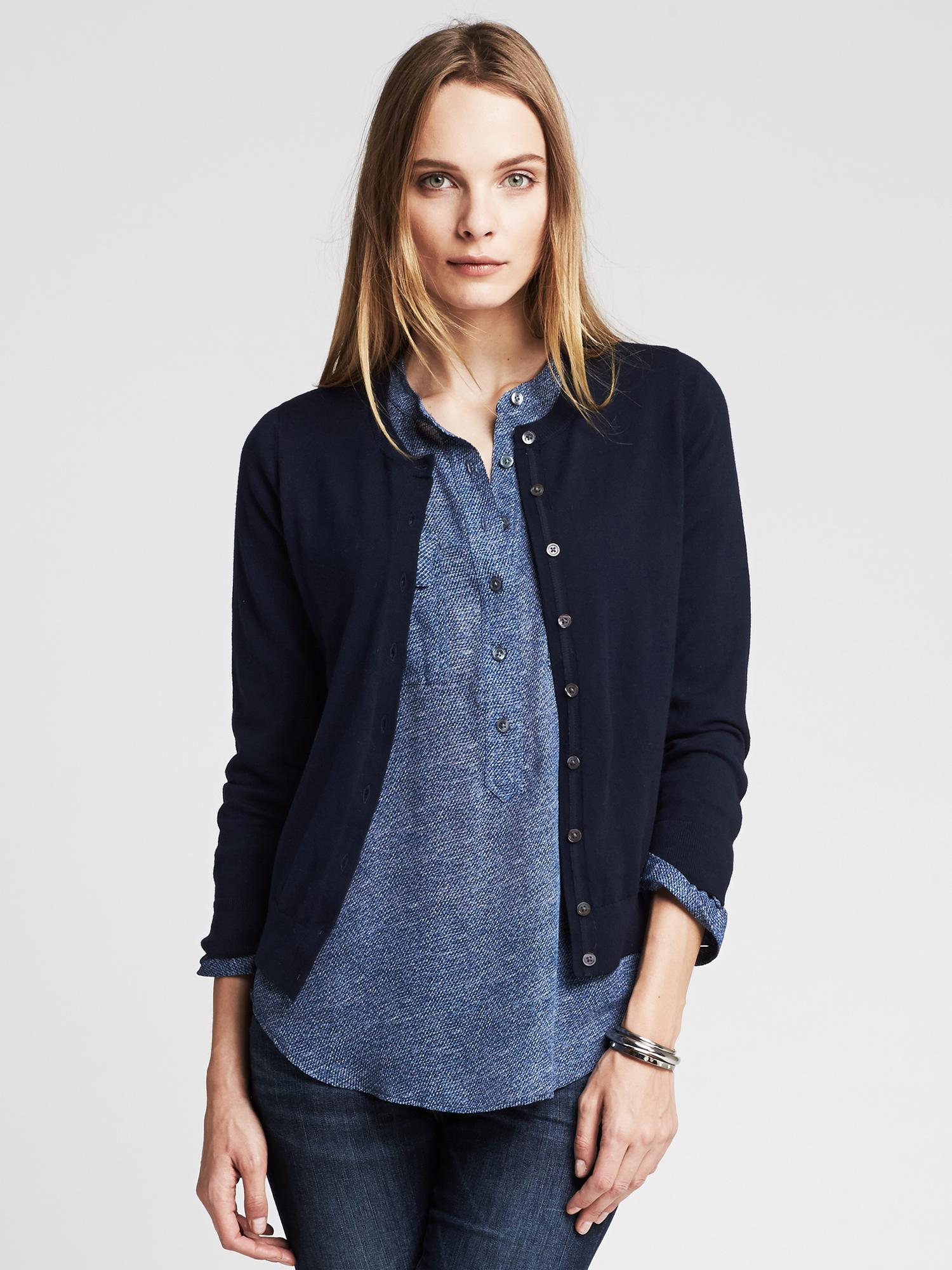 Pima Cotton/Cashmere Anna Cardigan | Banana Republic