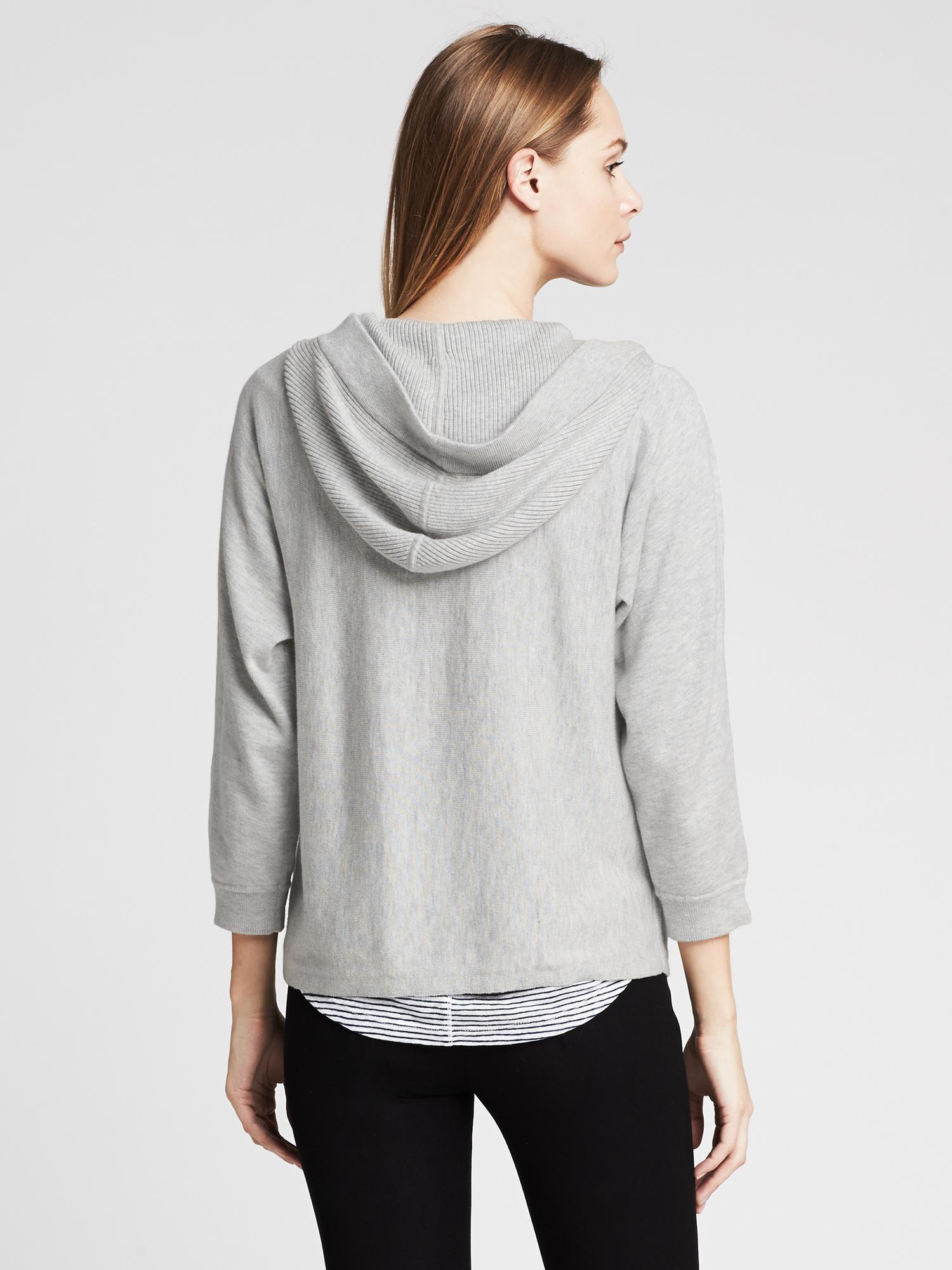 Hooded Sweater Jacket | Banana Republic