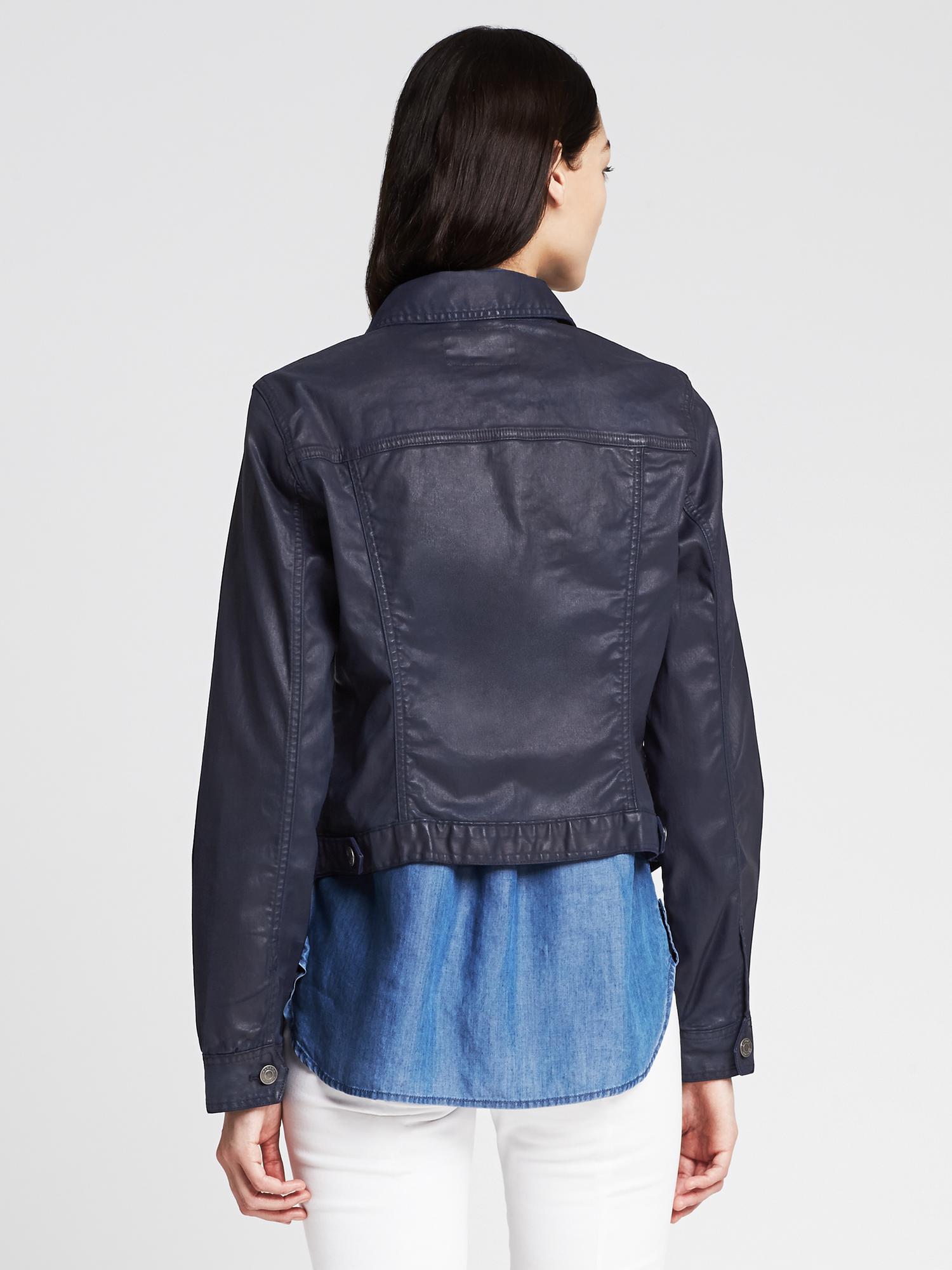 Coated Denim Jacket | Banana Republic