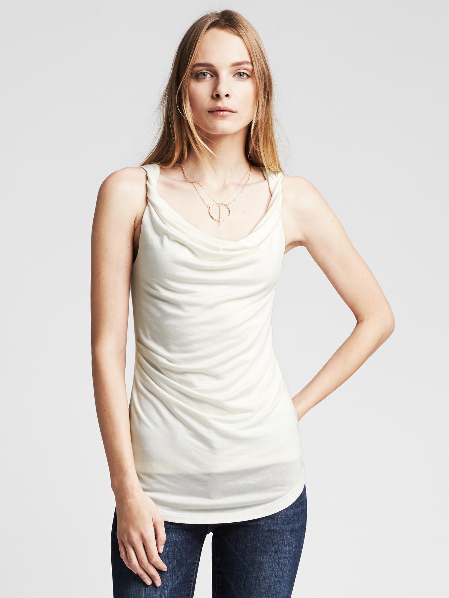 Twisted Cowl Tank | Banana Republic