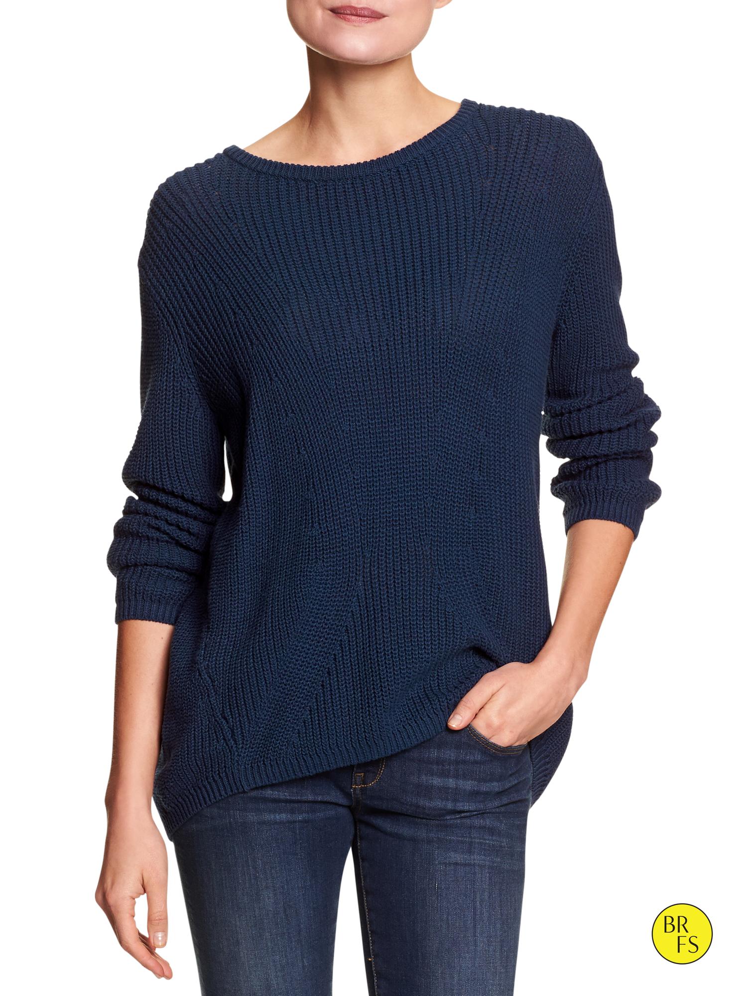 Factory Shaker-Knit Sweater | Banana Republic