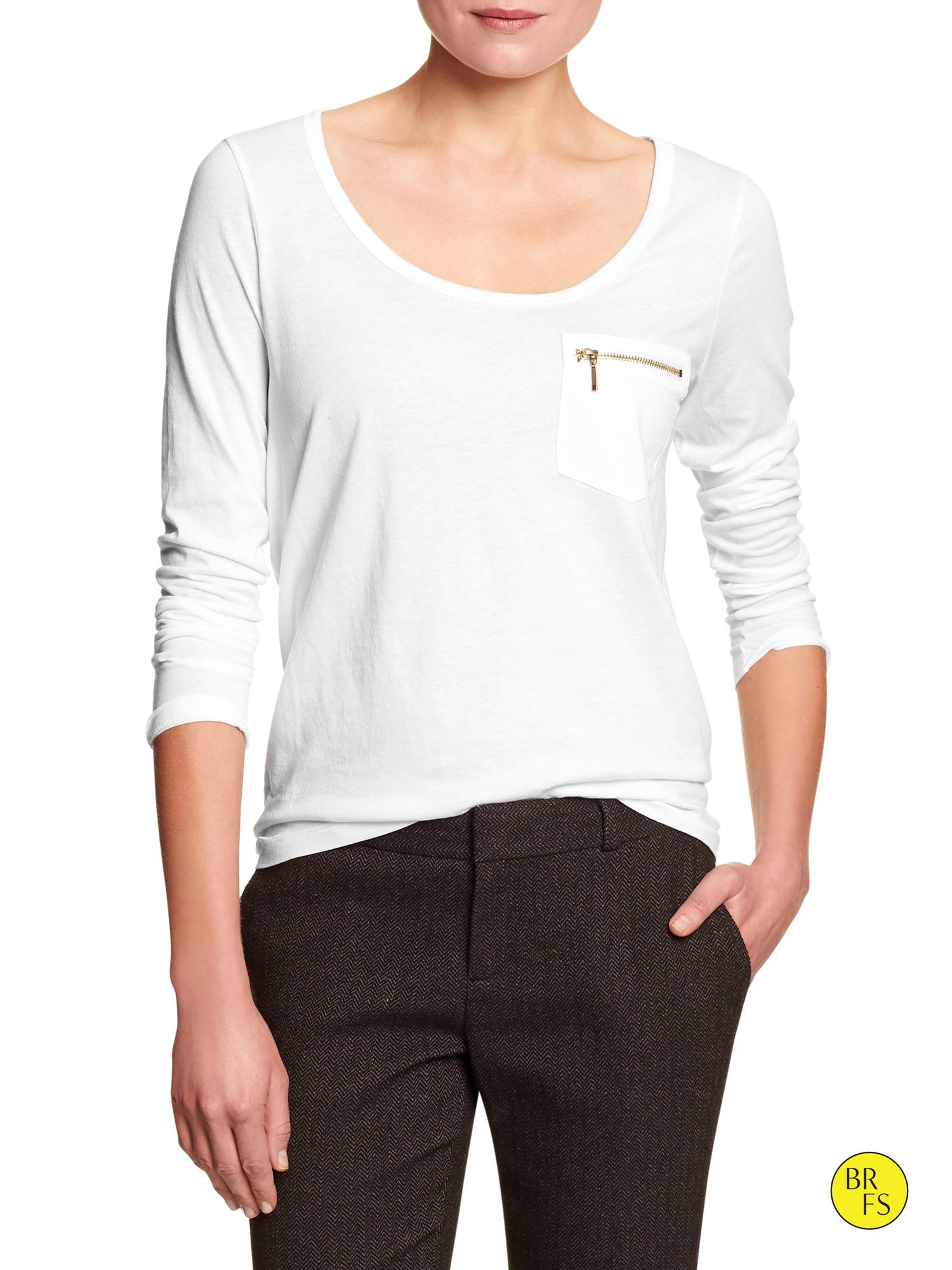 Factory Zip-Pocket Top | Banana Republic