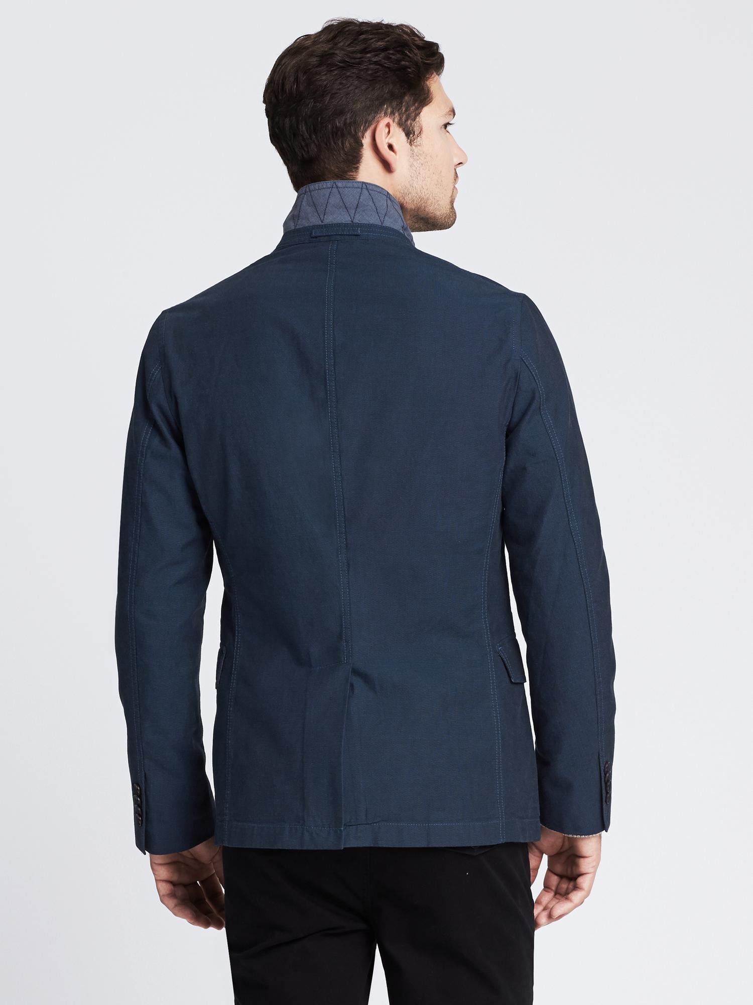 Modern Slim Indigo Blazer | Banana Republic