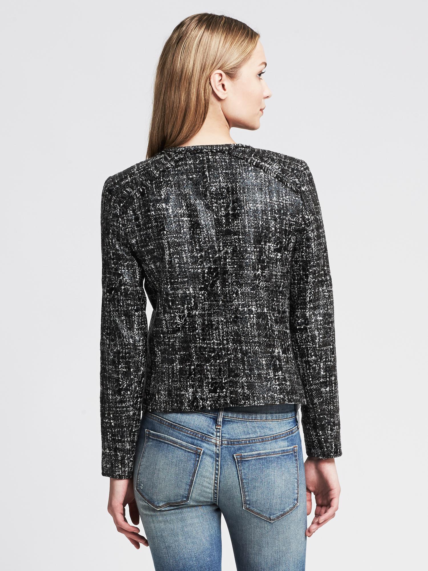 Coated Zip Jacket | Banana Republic