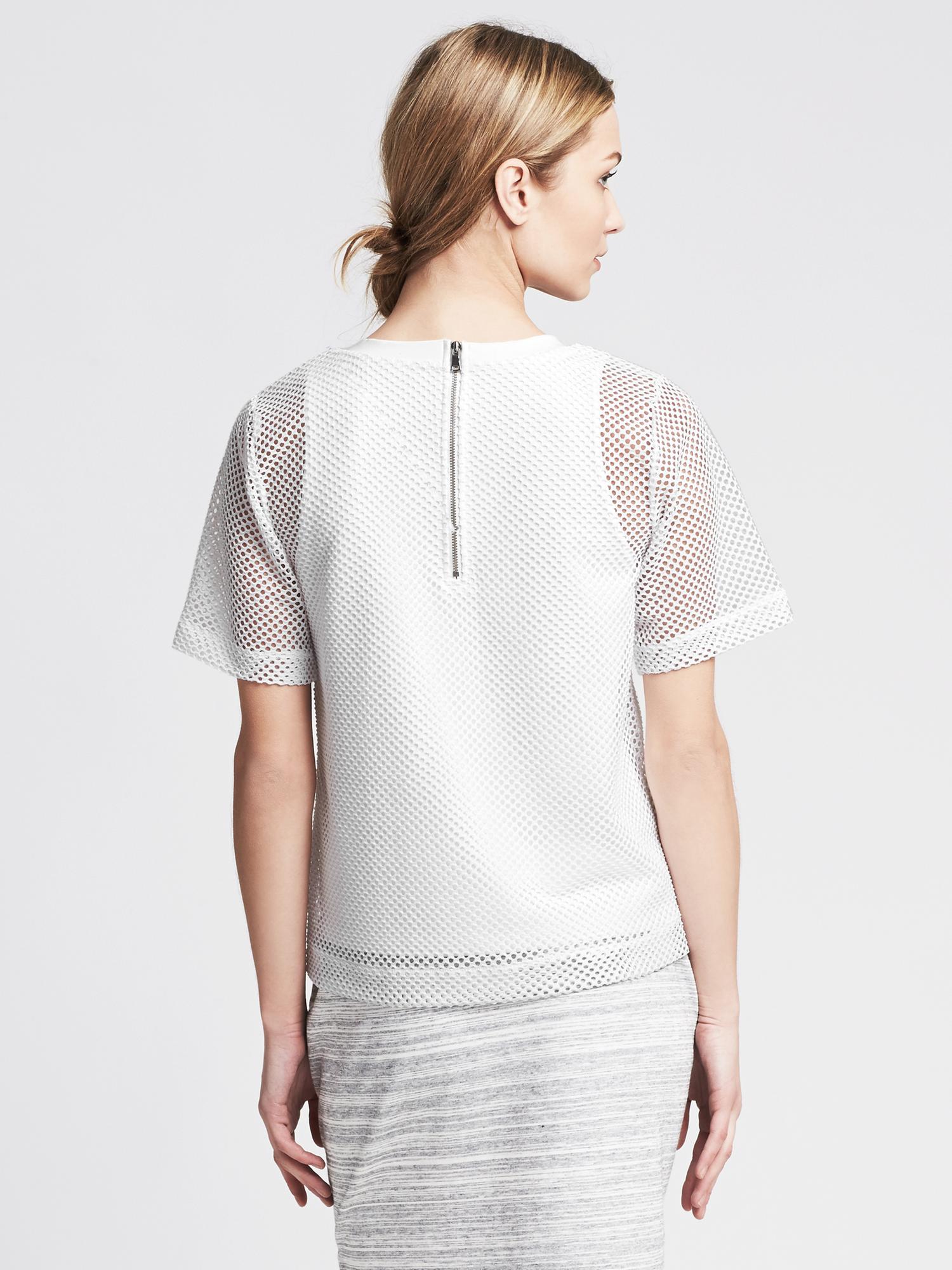 Perforated Mesh Top | Banana Republic