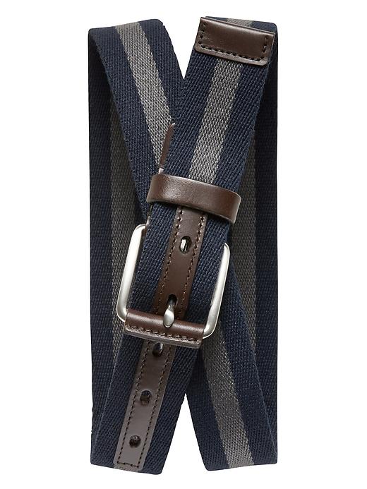 Webbed Blue Belt | Banana Republic