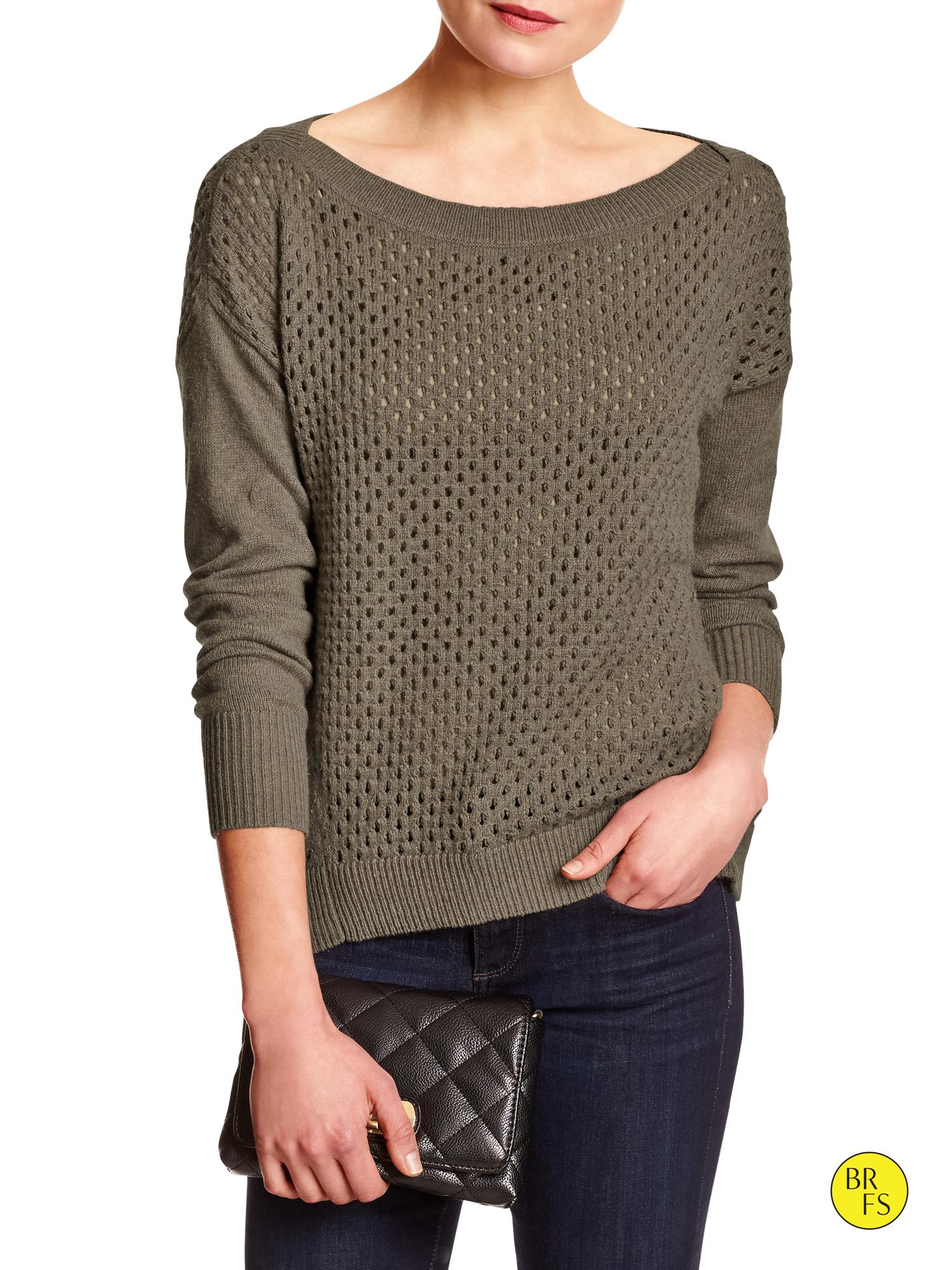 Factory Pointelle Sweater | Banana Republic