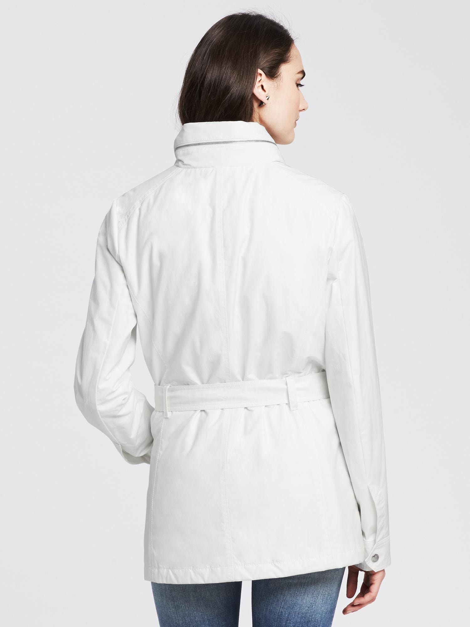 Convertible White Field Jacket | Banana Republic
