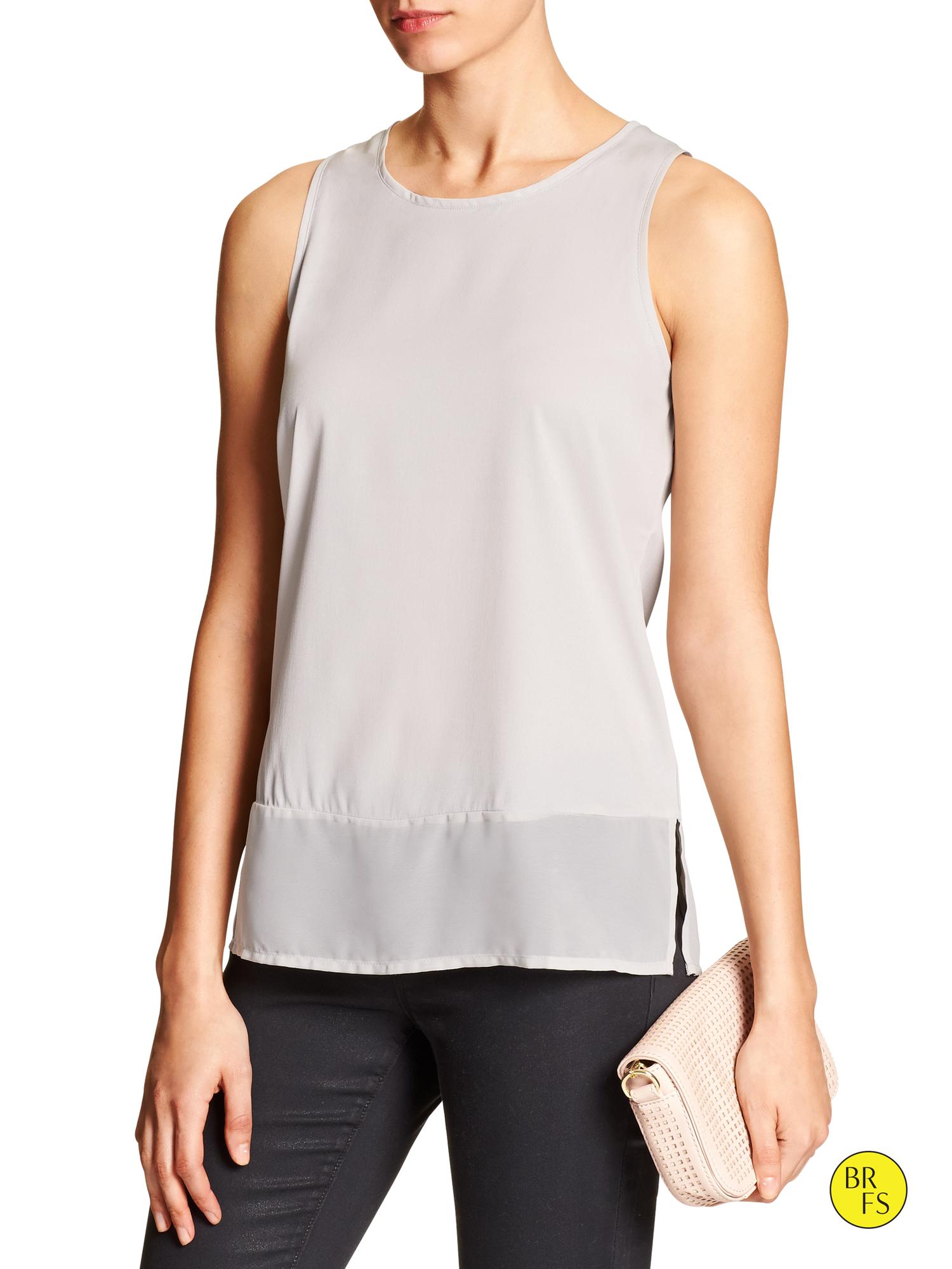 Factory Sheer-Hem Tank | Banana Republic