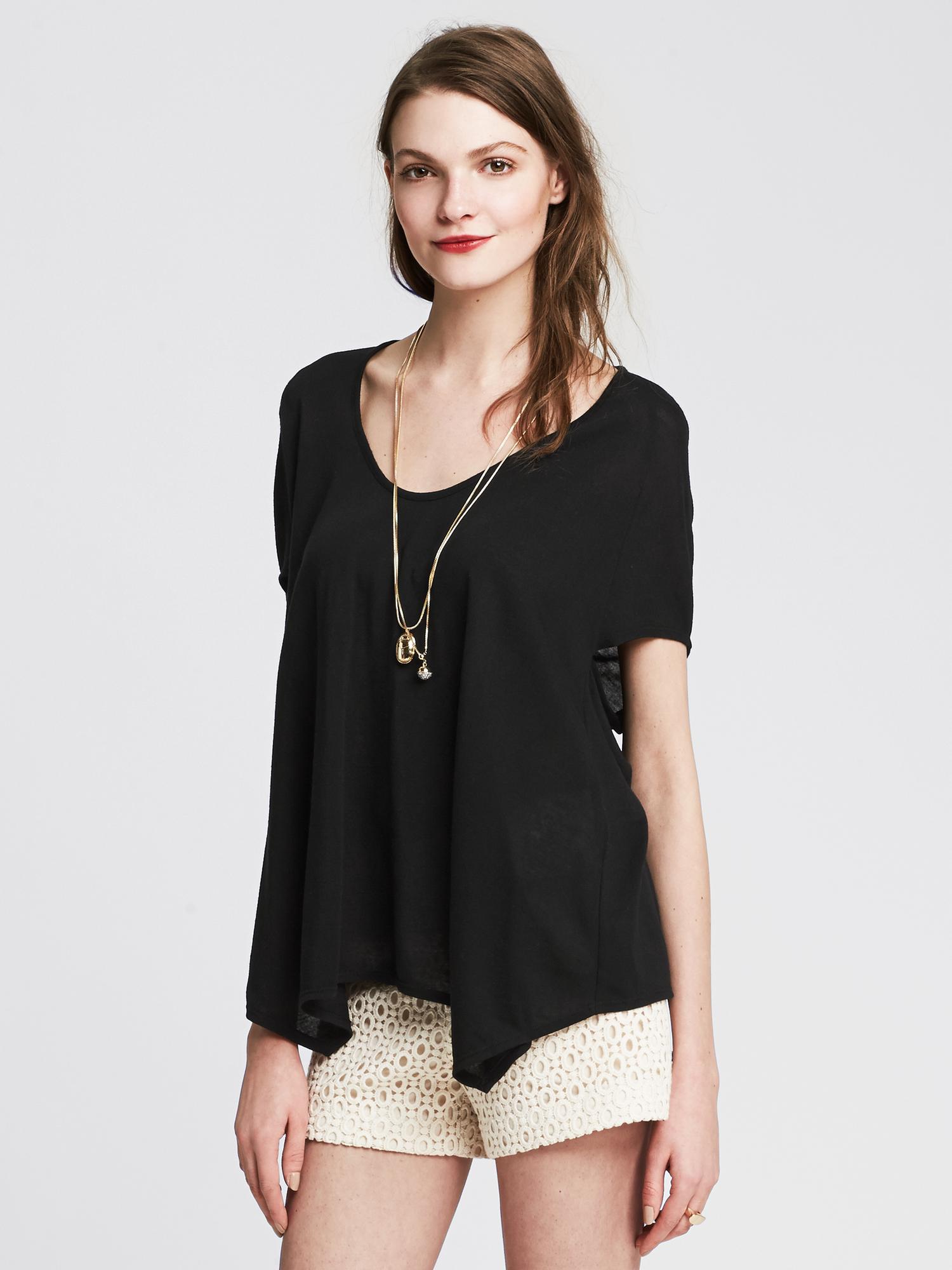 Drapey Swing Tee | Banana Republic