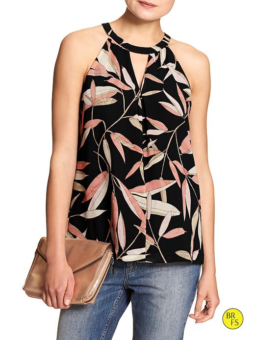Factory Vee Cut-Out Halter | Banana Republic