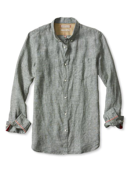 Heritage Textured Linen Shirt | Banana Republic
