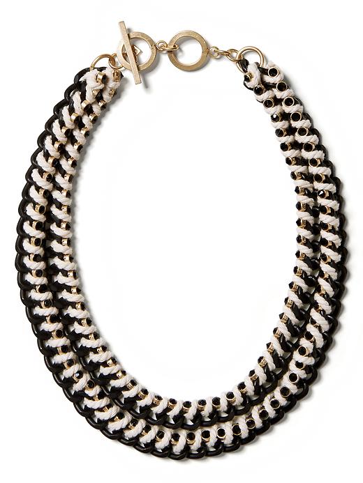 Woven Curb Chain Necklace | Banana Republic