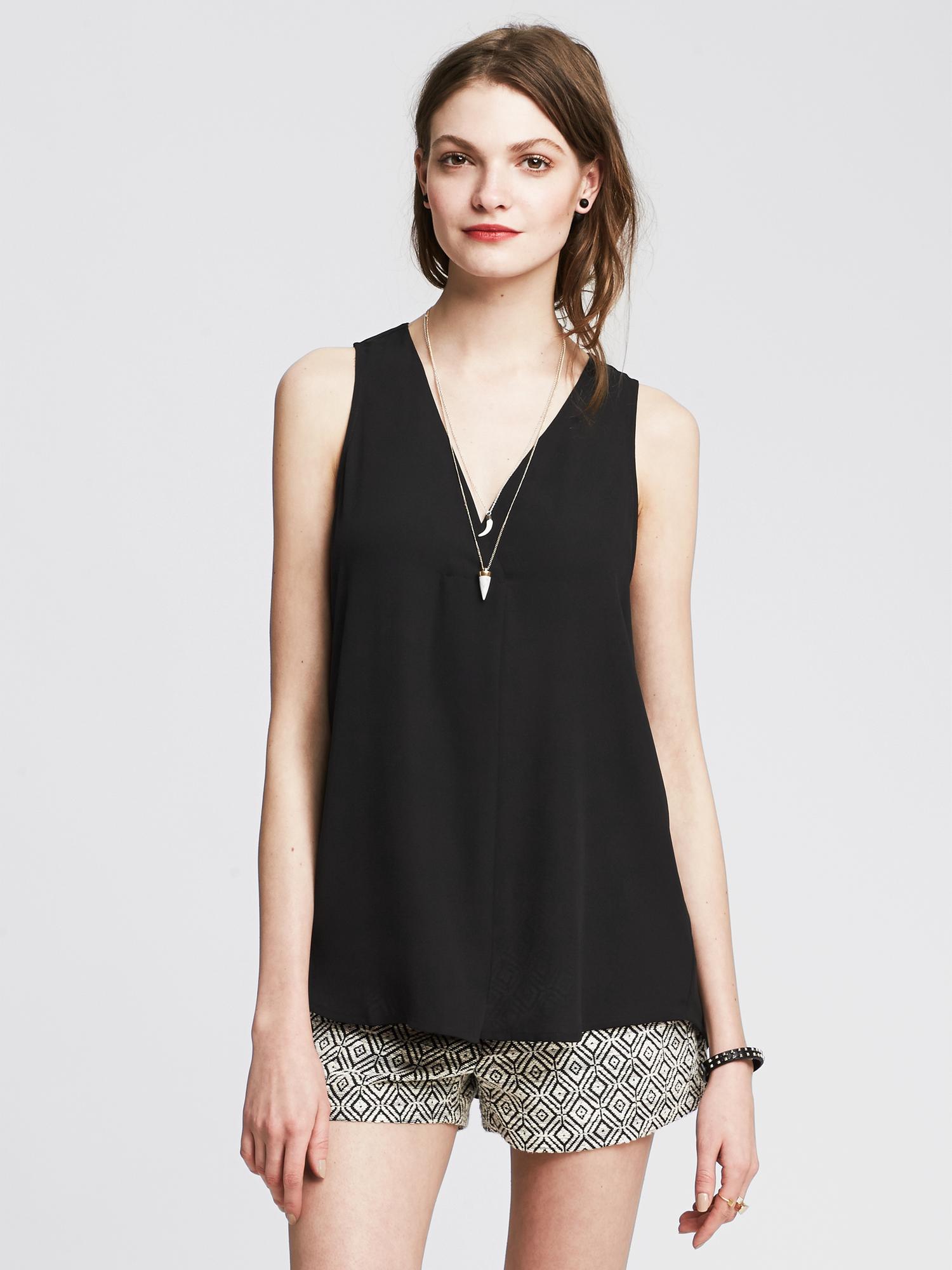 Open Cowl-Back Tank | Banana Republic