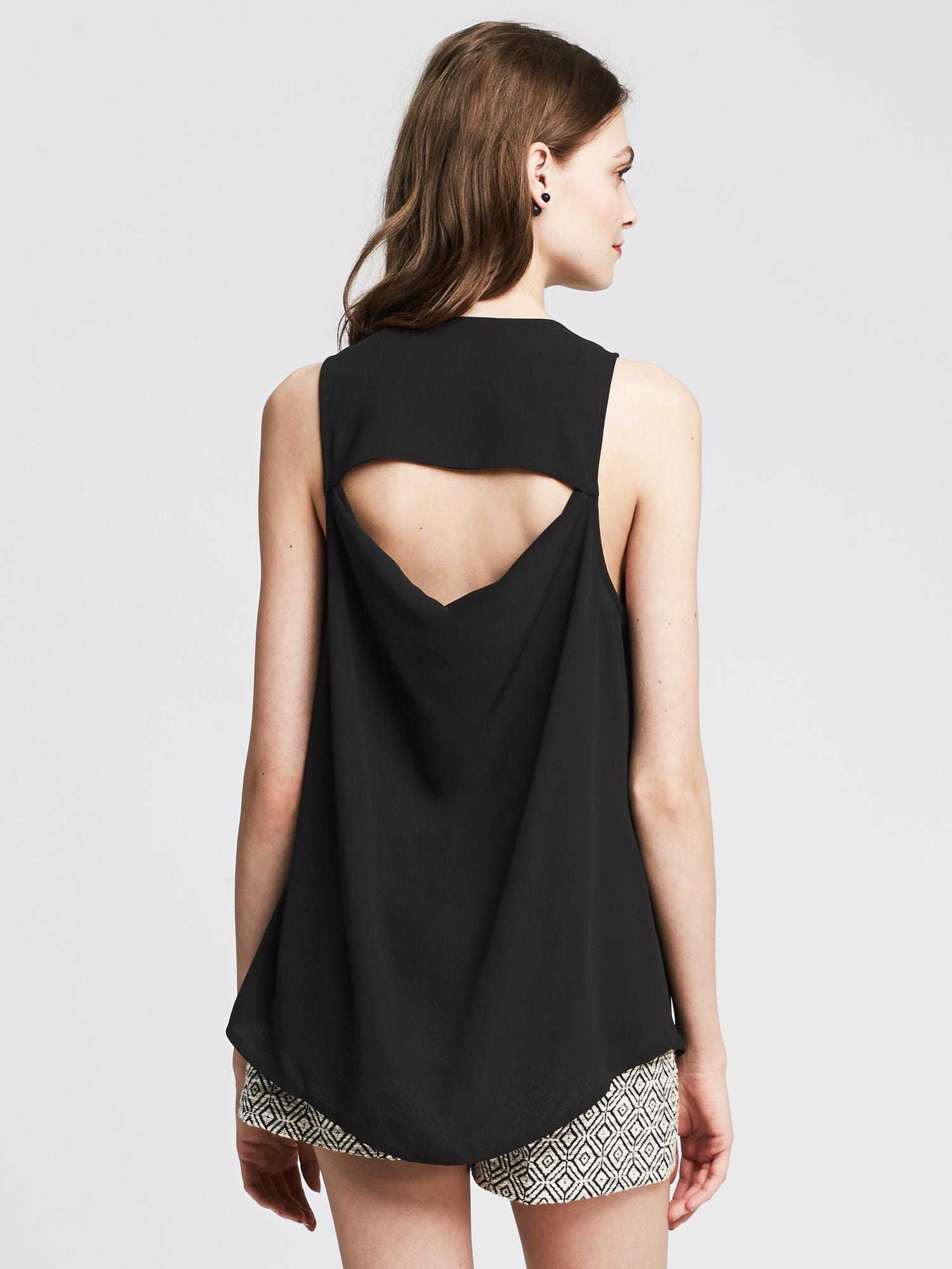 Open Cowl-Back Tank | Banana Republic