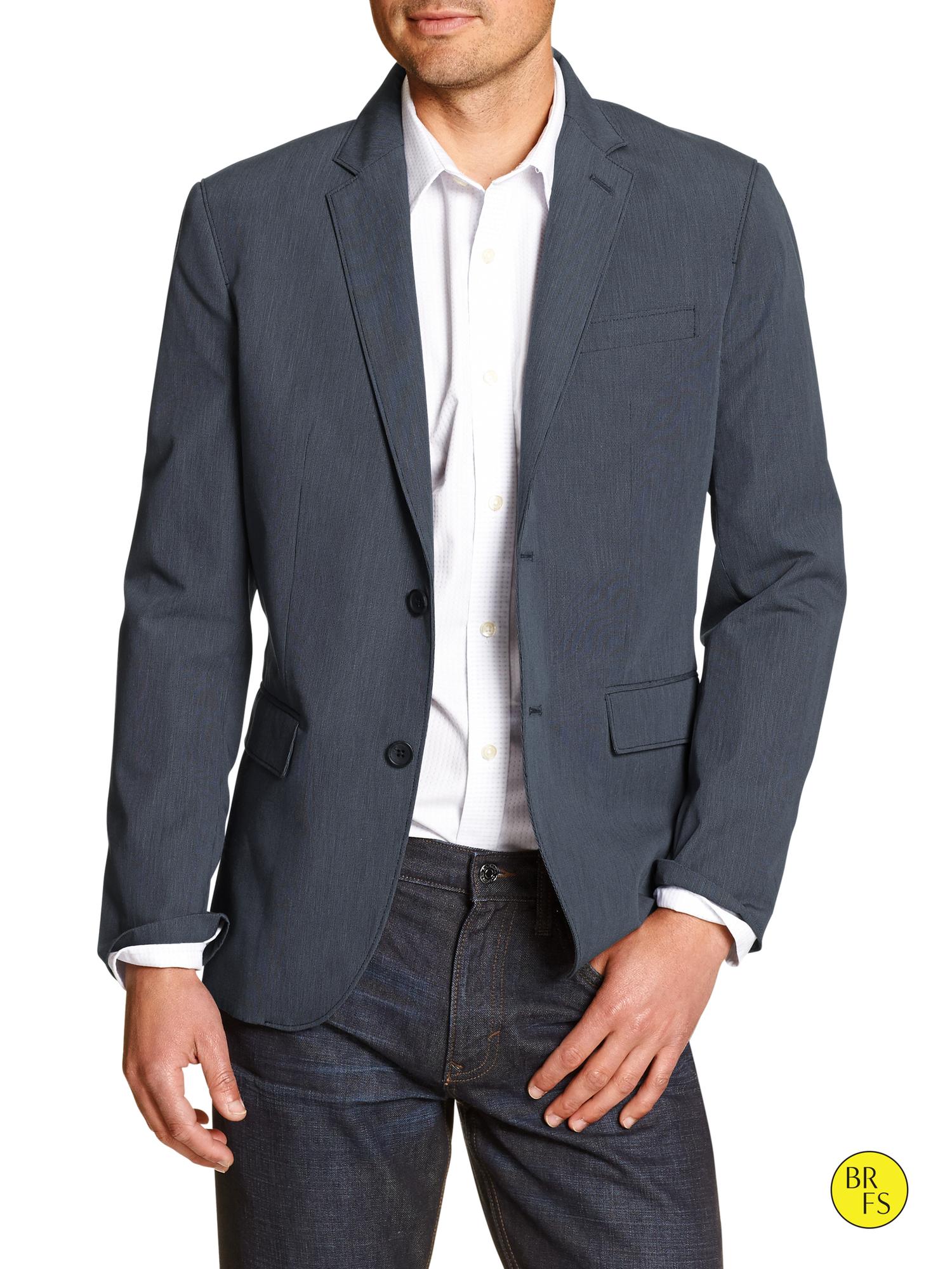Factory Tailored Slim-Fit Non-Iron Blazer | Banana Republic
