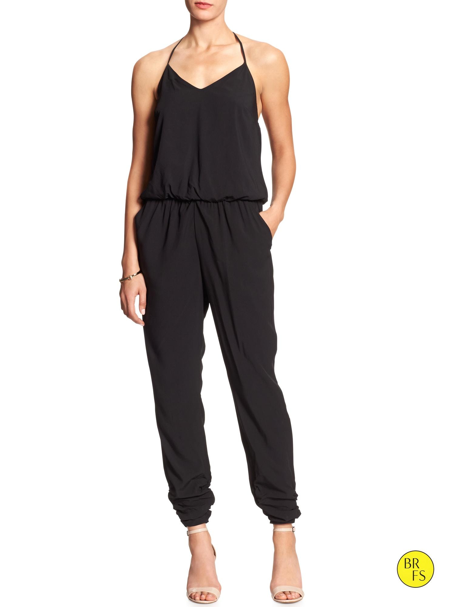 Factory Halter Jumpsuit | Banana Republic