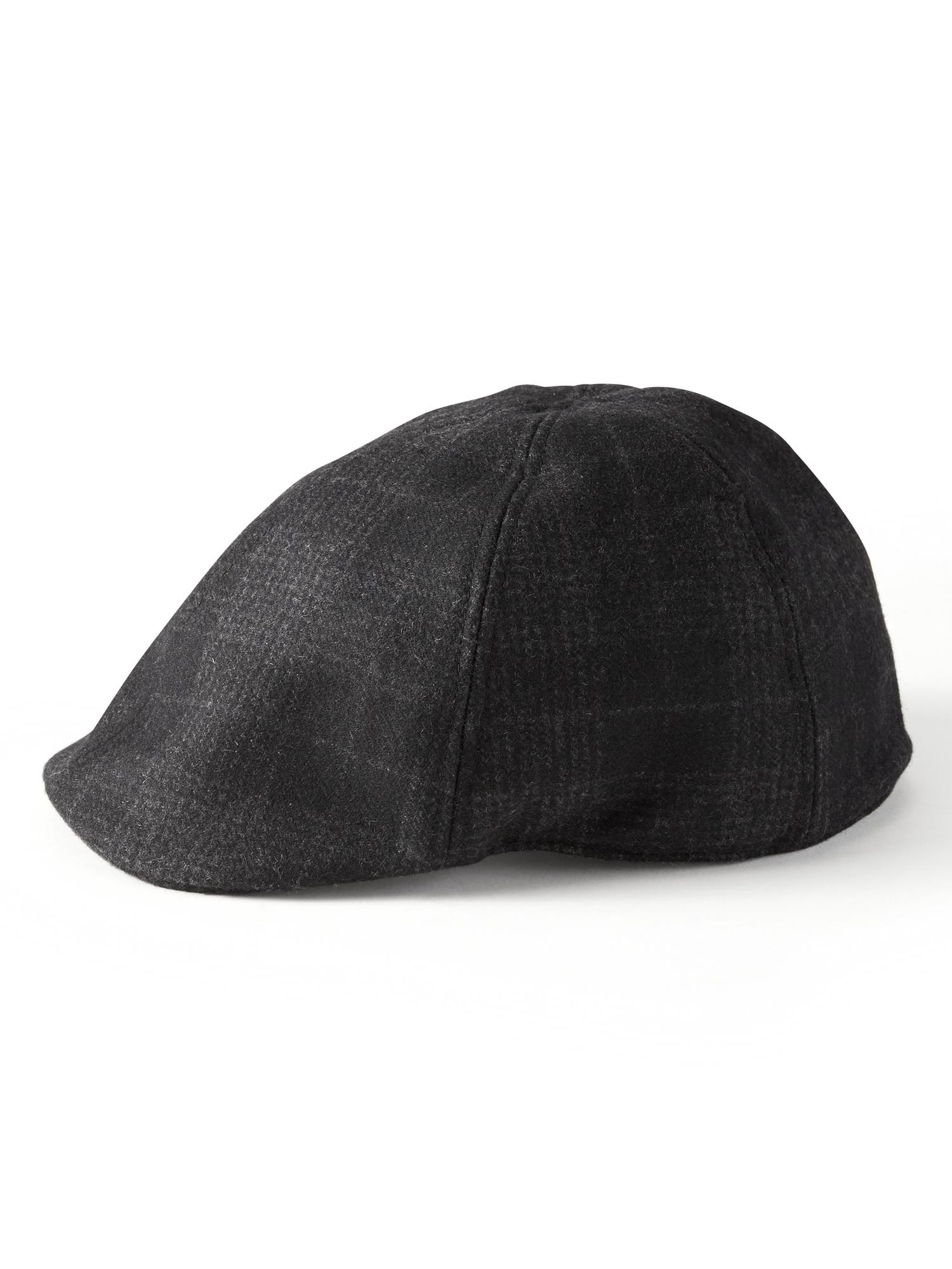 Shadow Plaid Driving Cap | Banana Republic