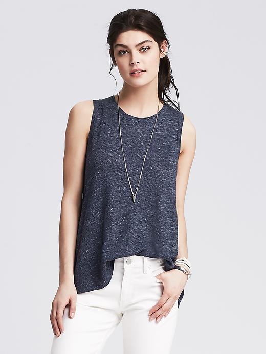 Linen Trapeze Tank | Banana Republic