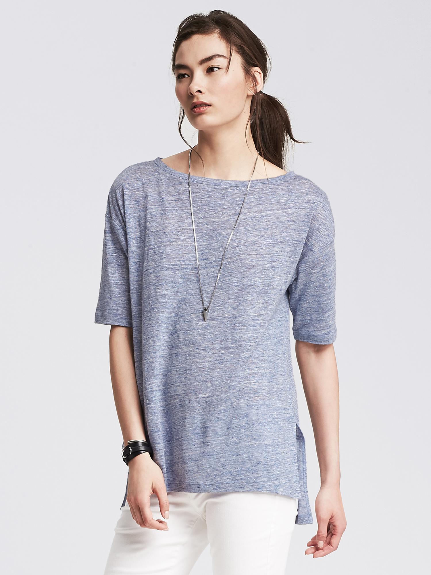 Linen Boatneck Tunic | Banana Republic