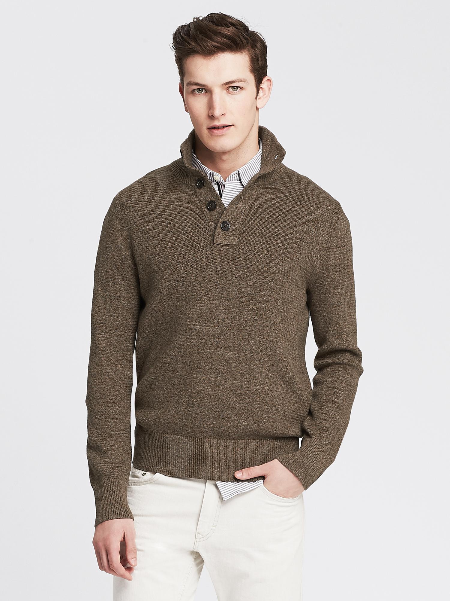 Rack-Stitch Pullover | Banana Republic