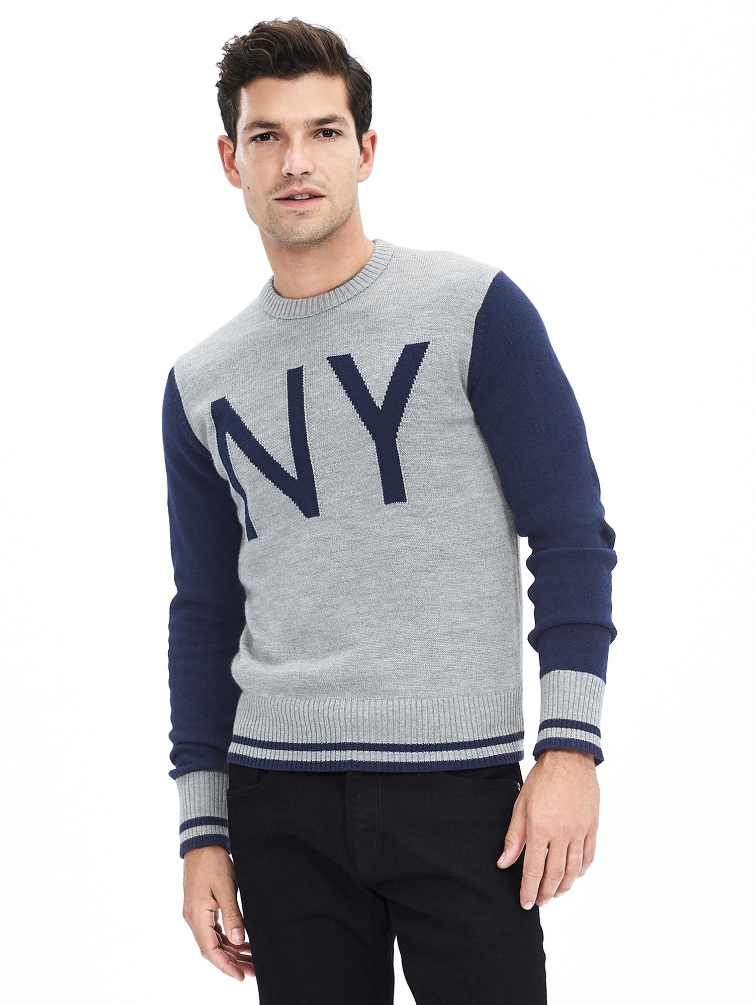 "NY" Graphic Pullover | Banana Republic