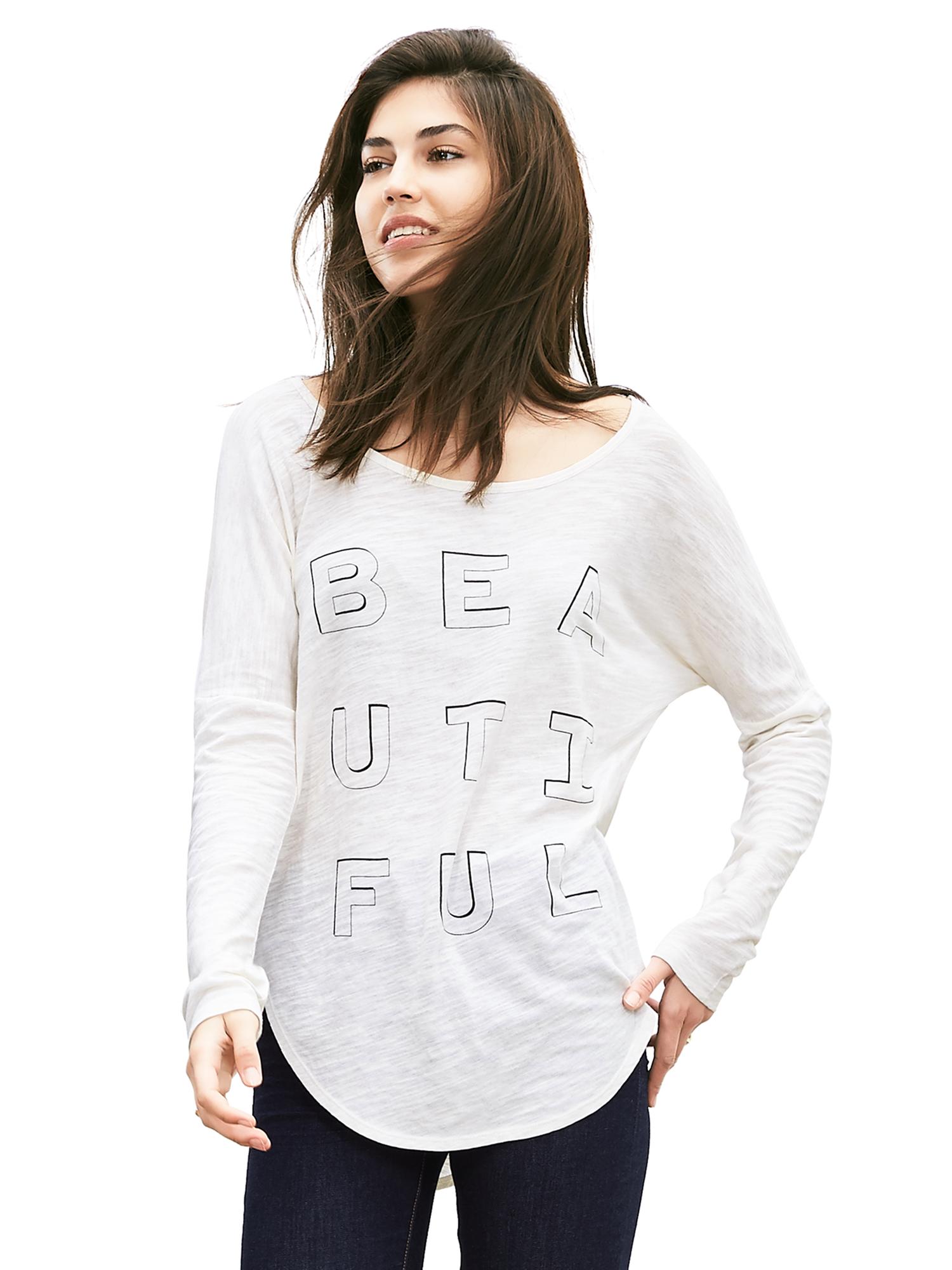 "Beautiful" Graphic Tee | Banana Republic