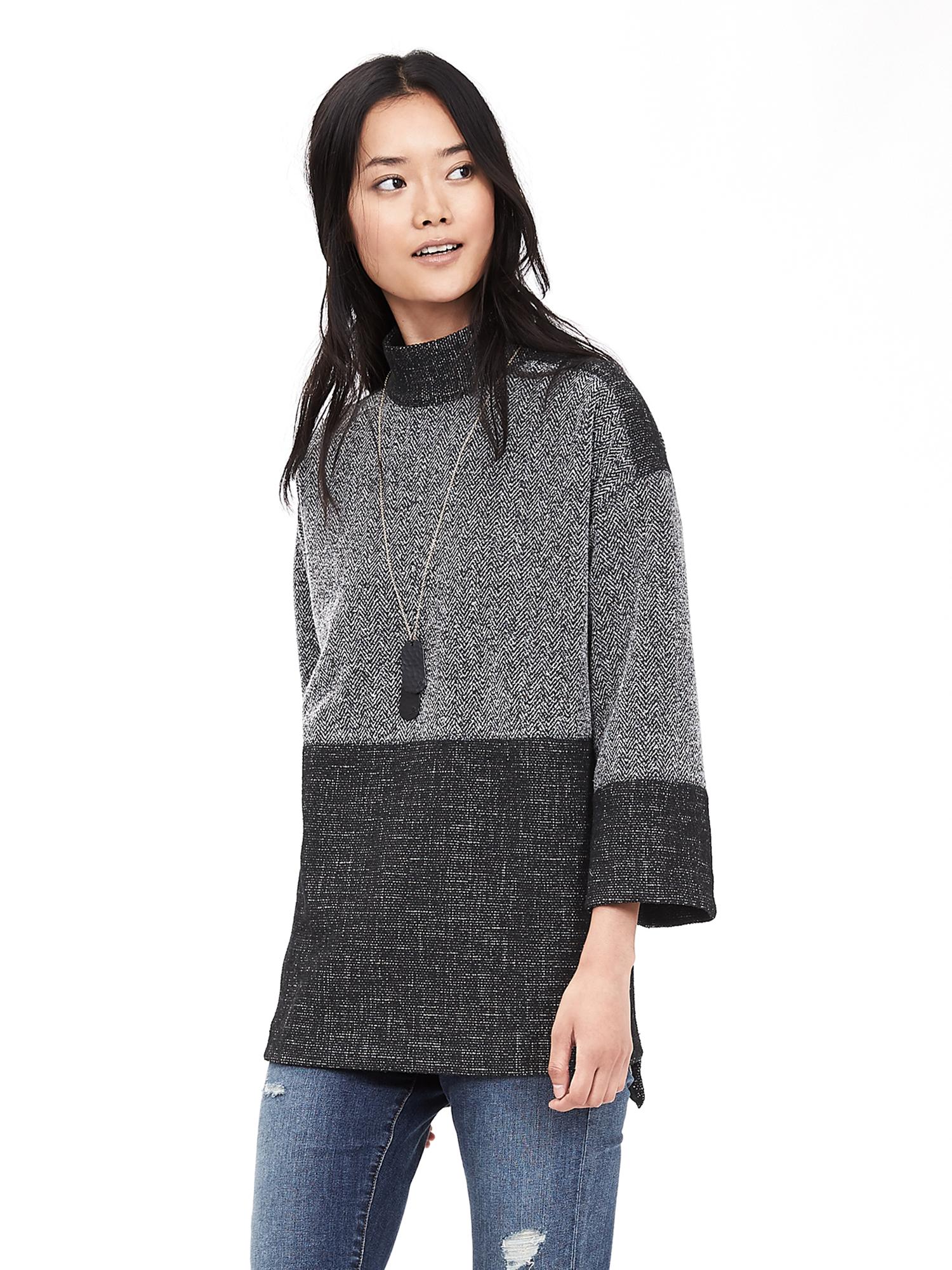 Textured Tweed Pullover | Banana Republic