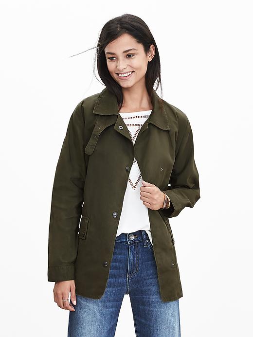 Heritage Belted Snap-Front Coat | Banana Republic