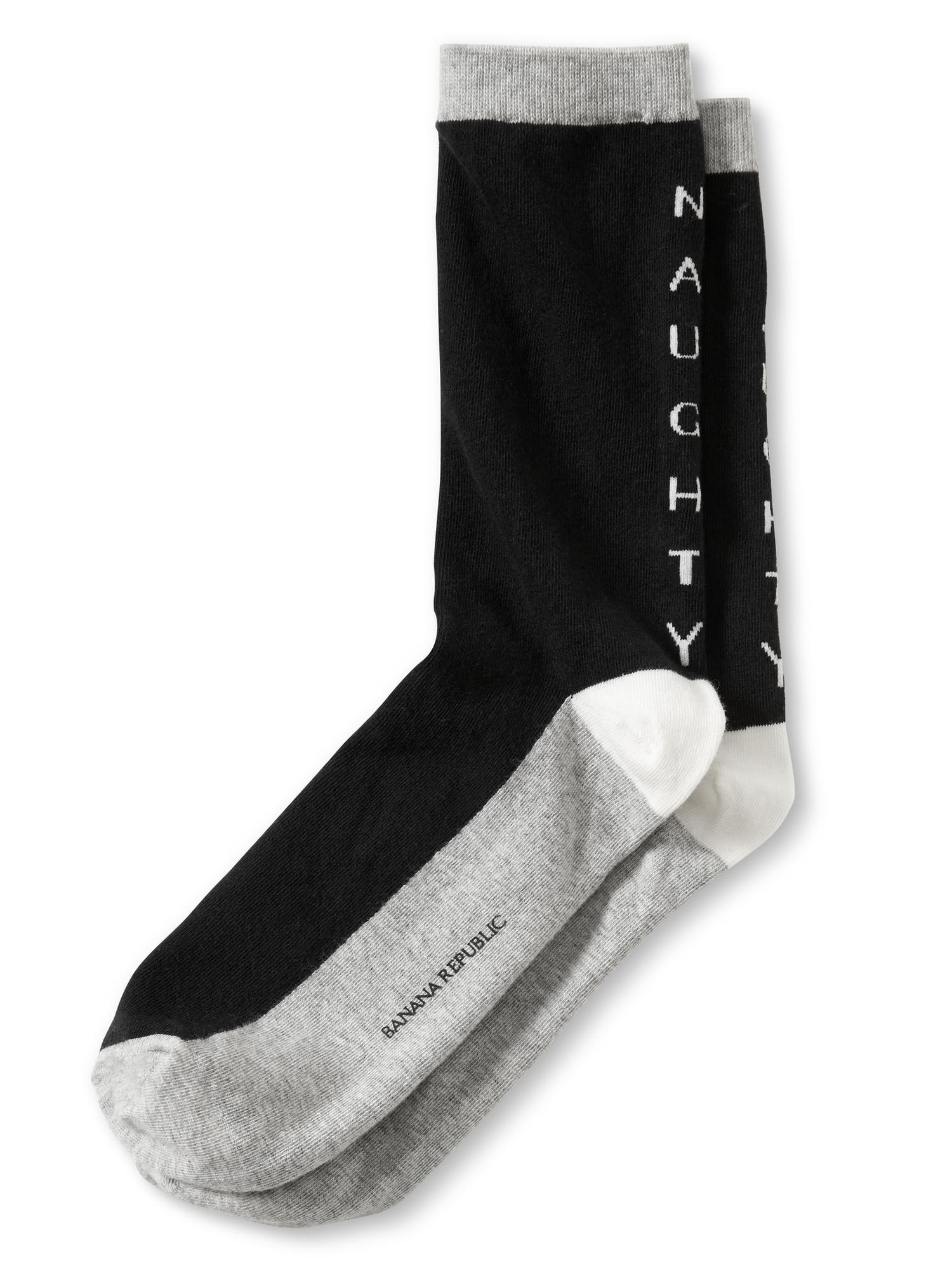 "Naughty" Sock | Banana Republic