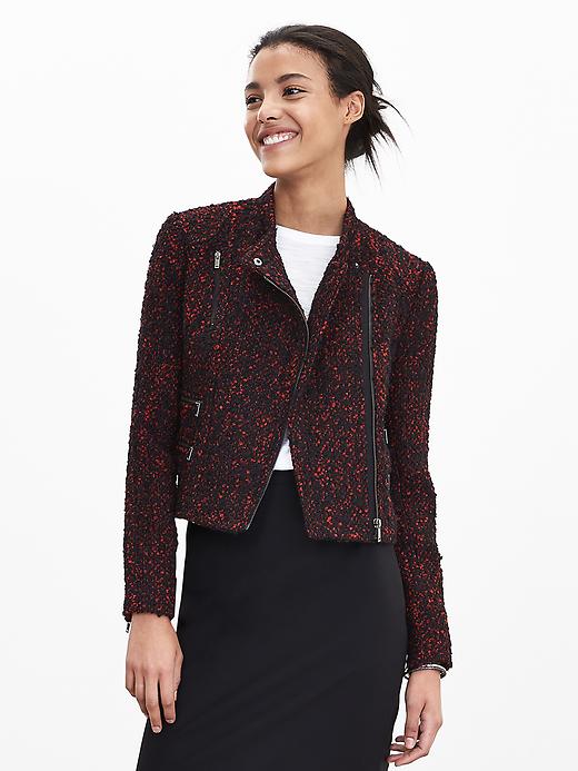 Boucle Moto Blazer | Banana Republic