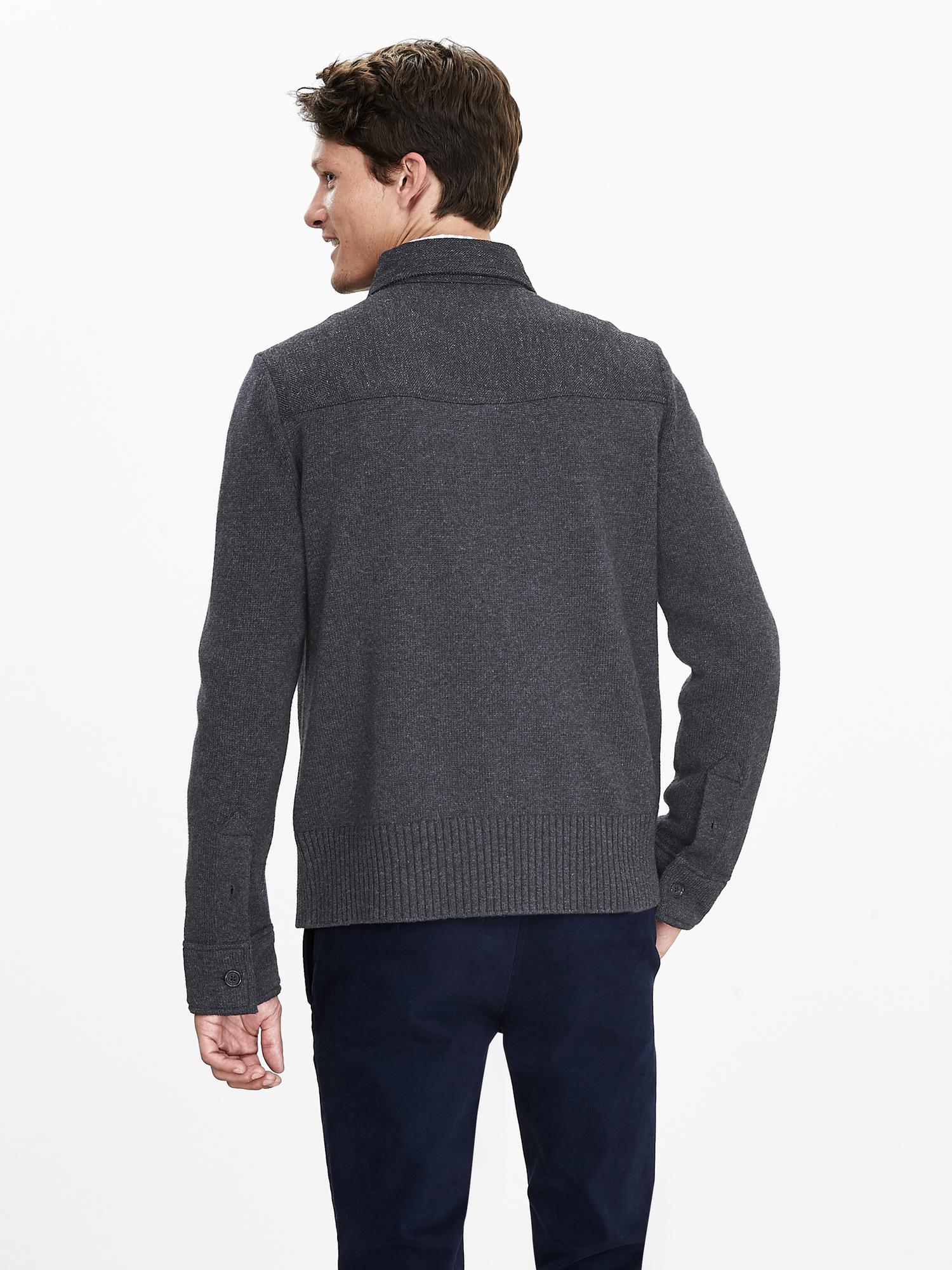 Filpucci Italian Wool Sweater Jacket | Banana Republic