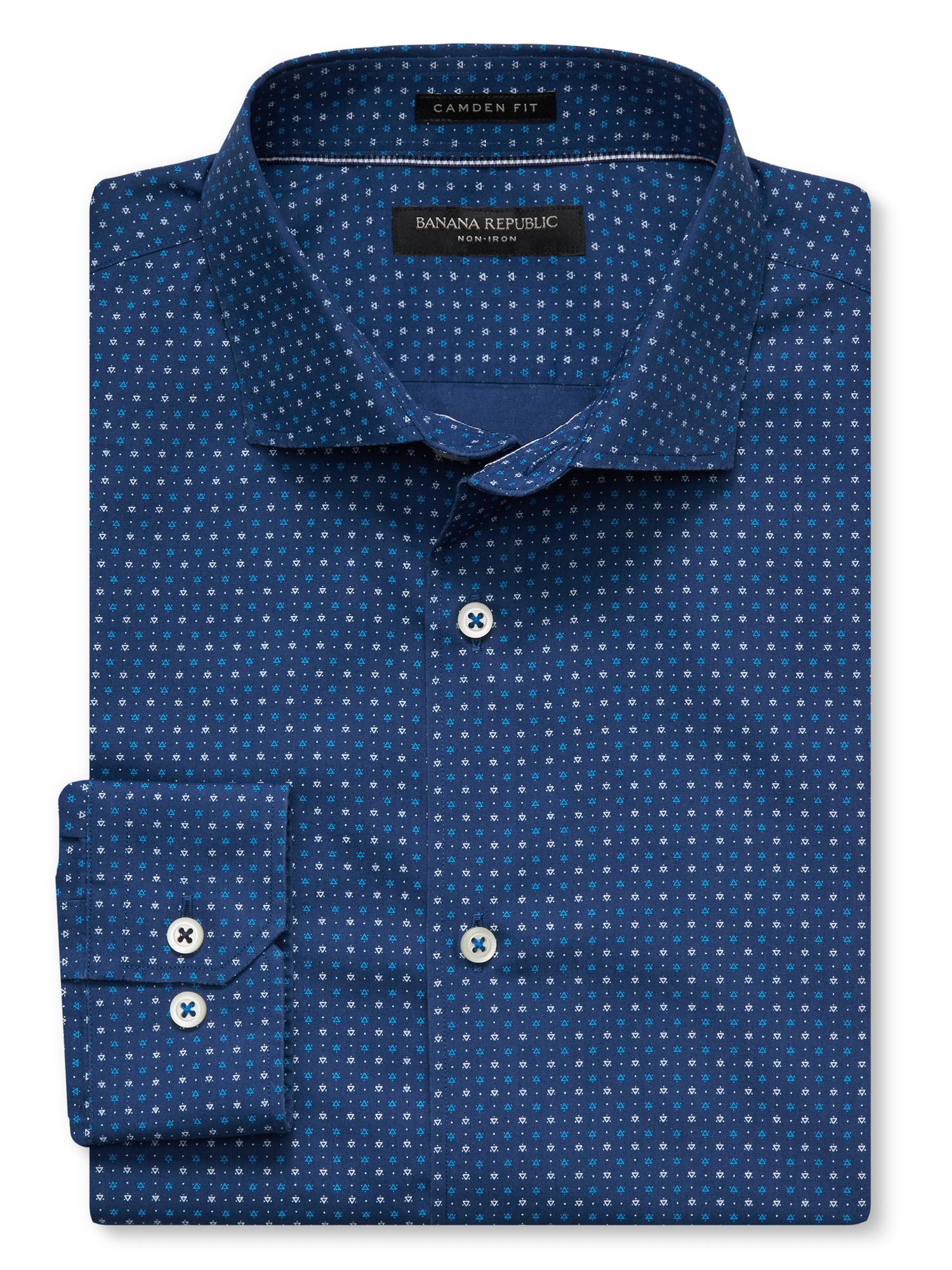 Camden-Fit Non-Iron Triangle Shirt | Banana Republic