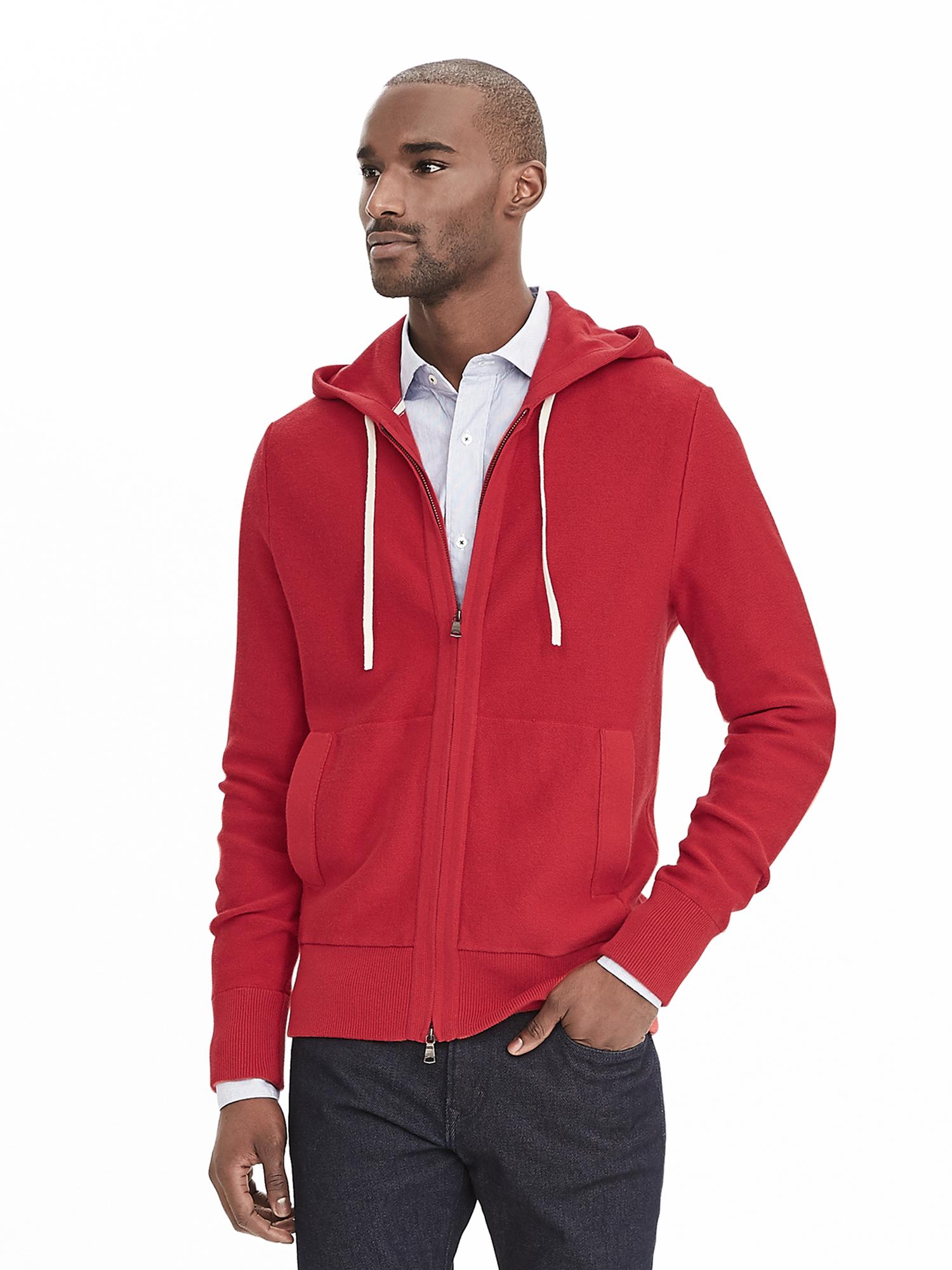 Hooded Sweater Jacket | Banana Republic