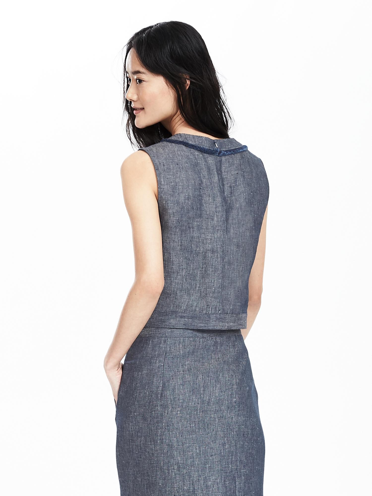 Timo Weiland Collection Linen Tie-Front Top | Banana Republic