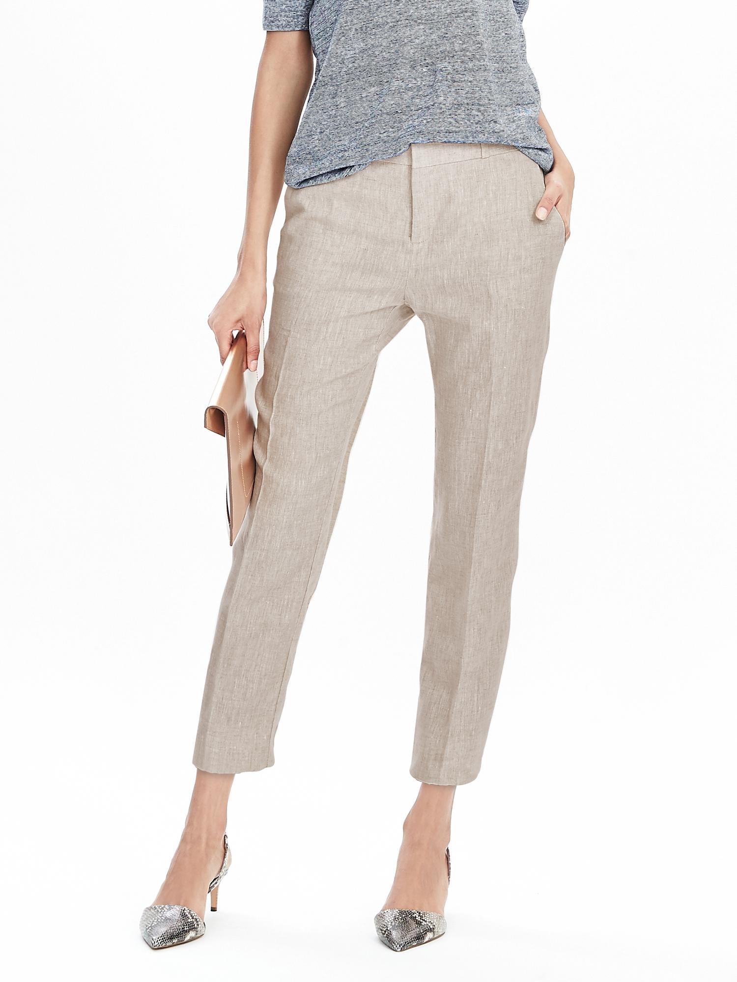 Avery-Fit Linen Pant | Banana Republic