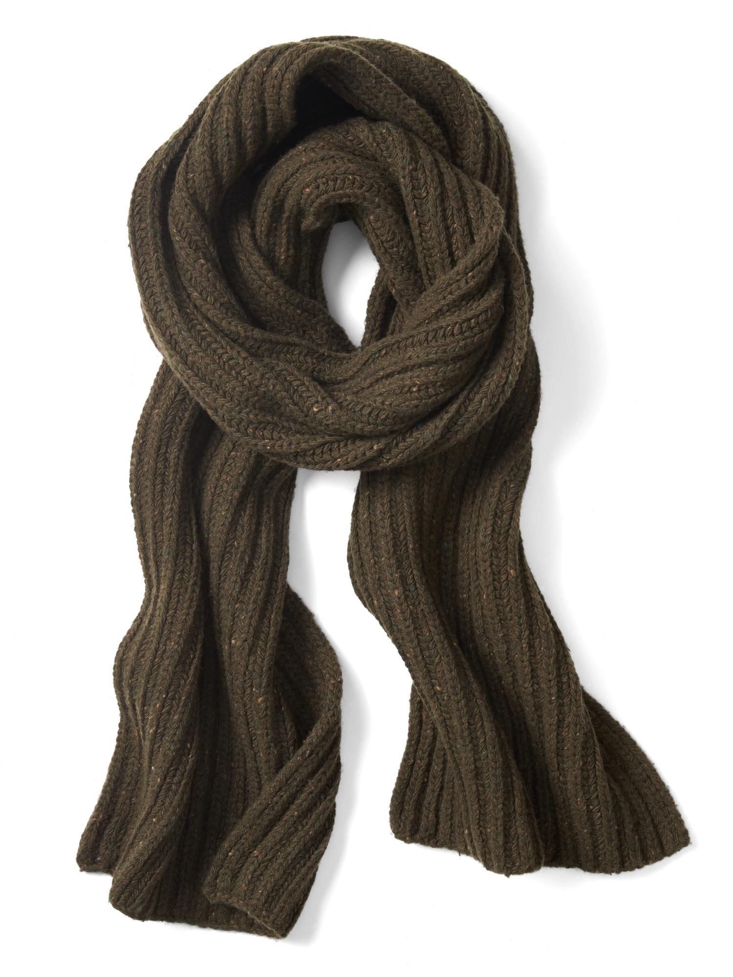 Wool-Blend Ribbed Scarf | Banana Republic