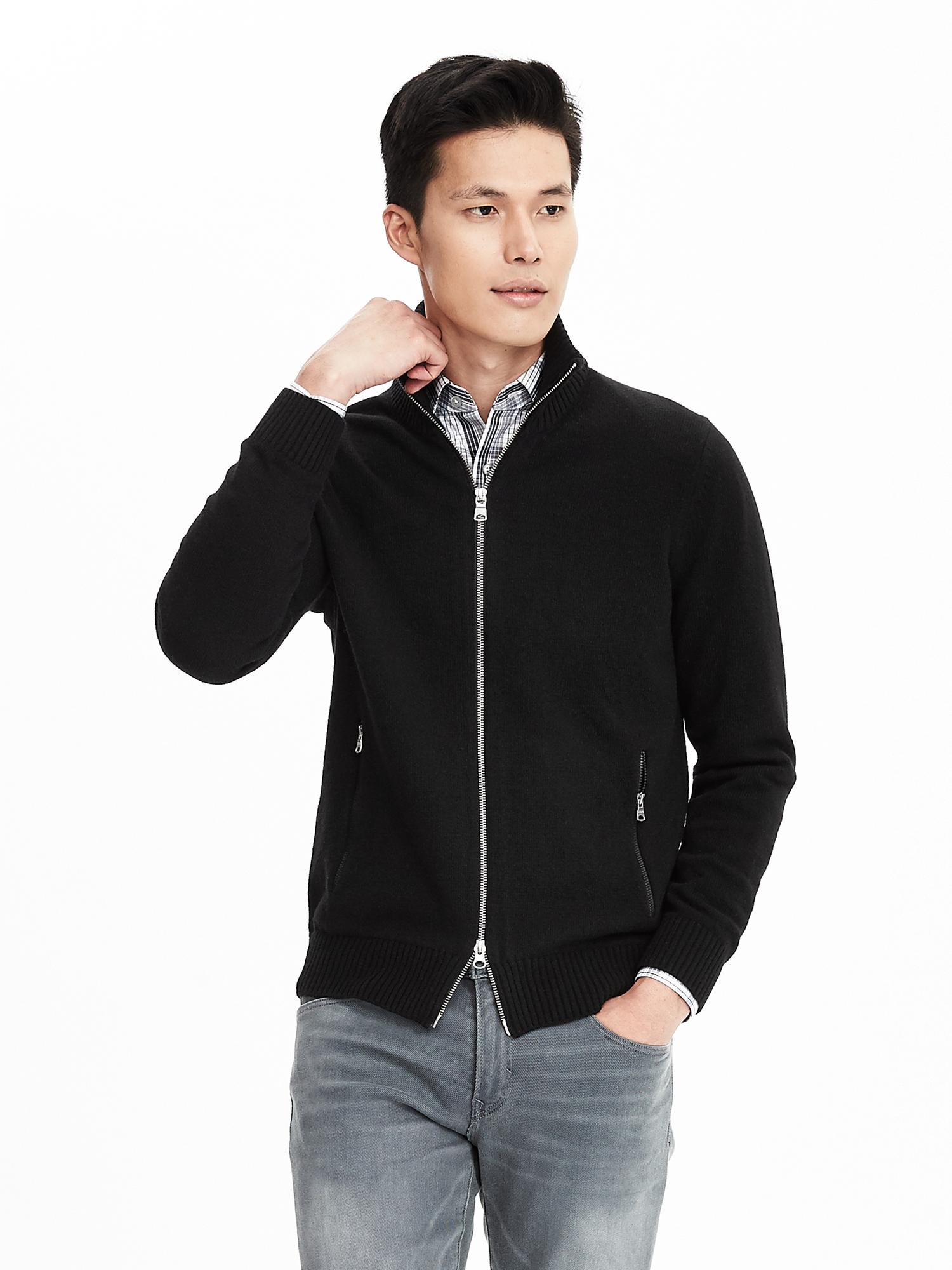 Modern Full-Zip Jacket | Banana Republic