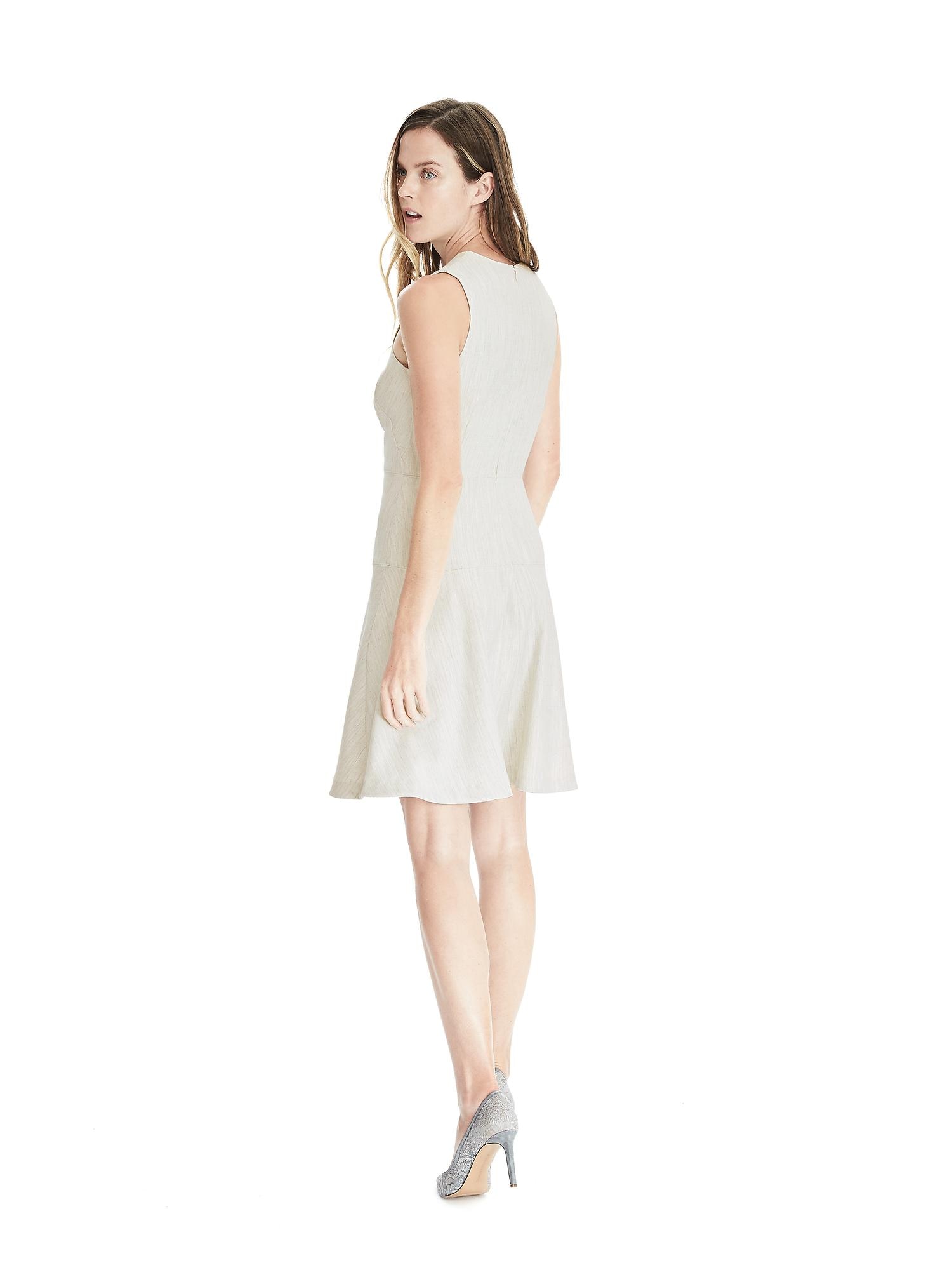 Sleeveless Canvas Dress | Banana Republic