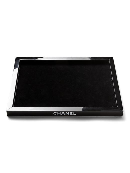 Luxe Vintage Chanel Black Acrylic Tray | Banana Republic