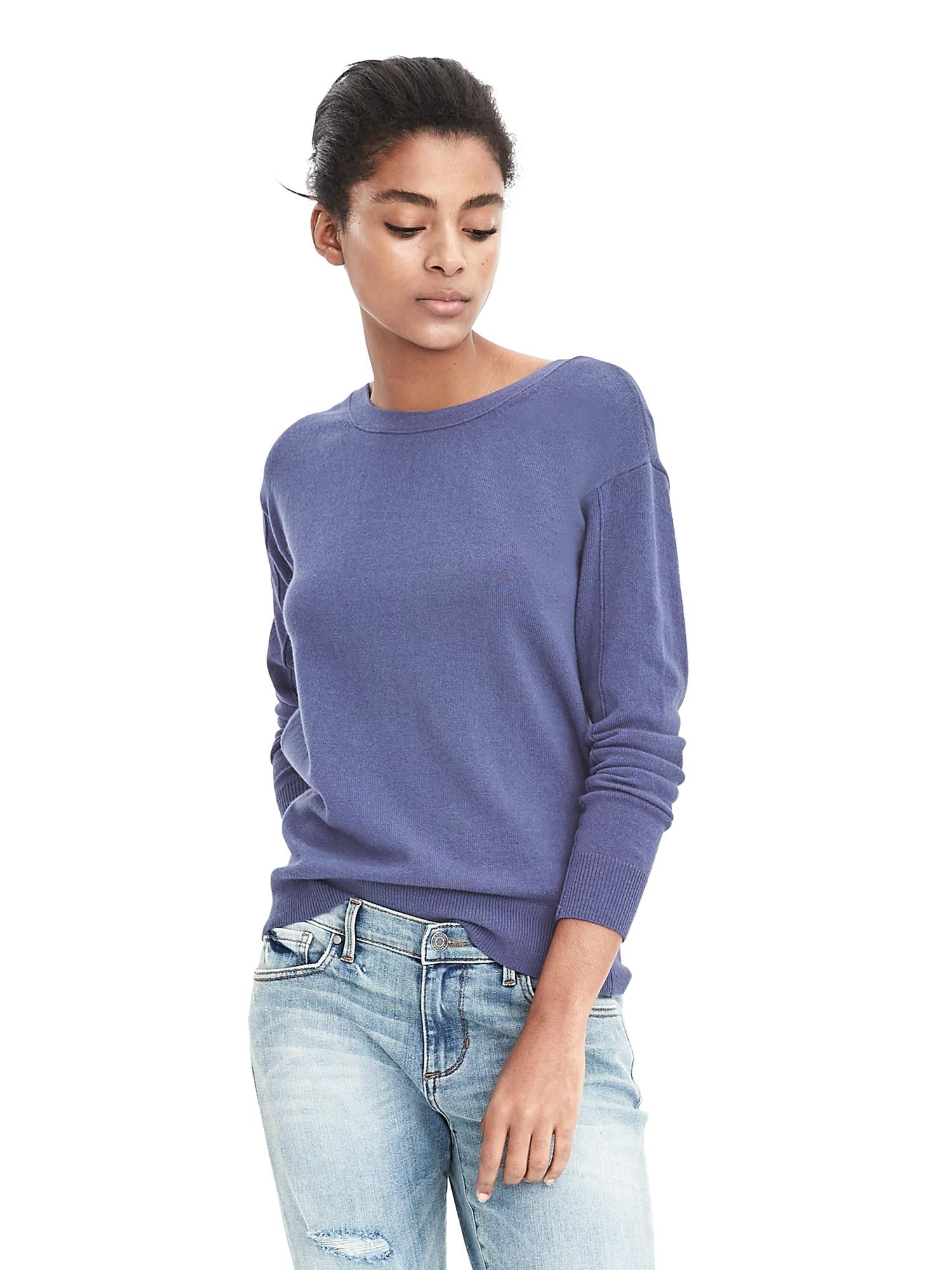 Heritage Drape Back Boatneck Sweater | Banana Republic