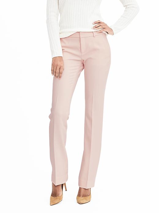 Logan-Fit Pink Trouser | Banana Republic