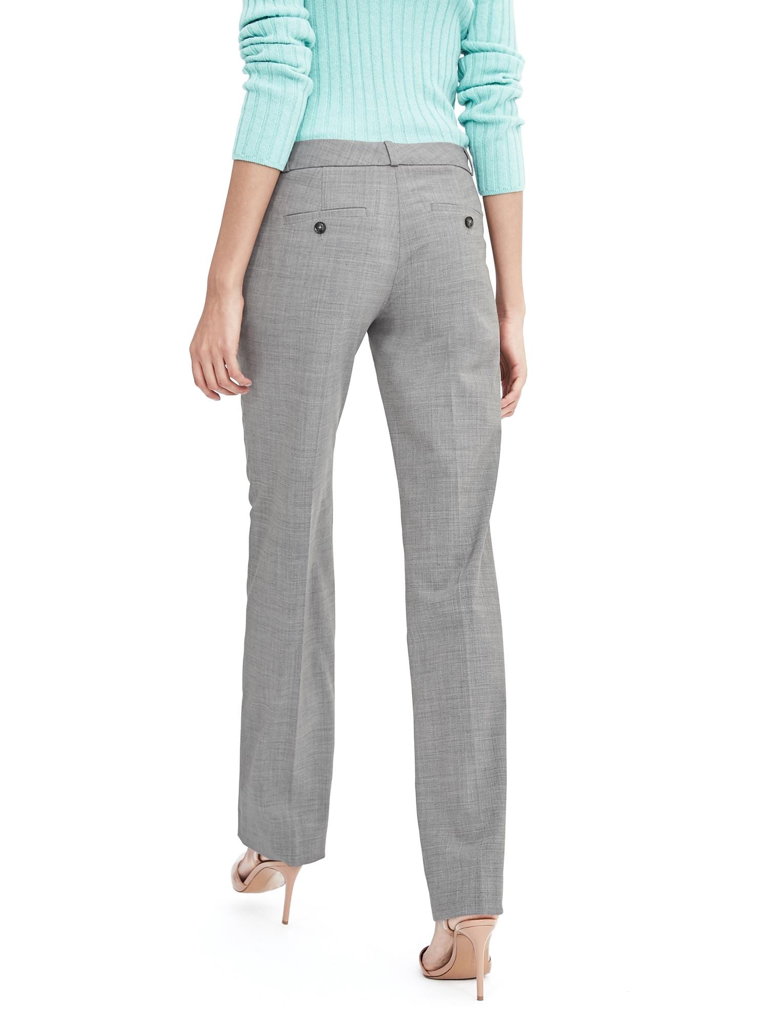 Logan Trouser-Fit Lightweight Wool Pant | Banana Republic