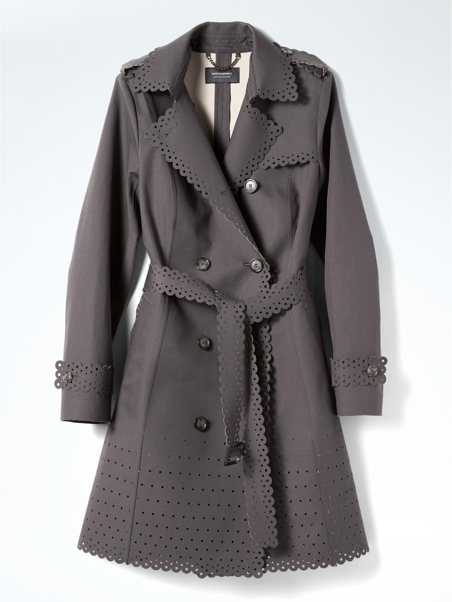 Eyelet Trench Coat | Banana Republic