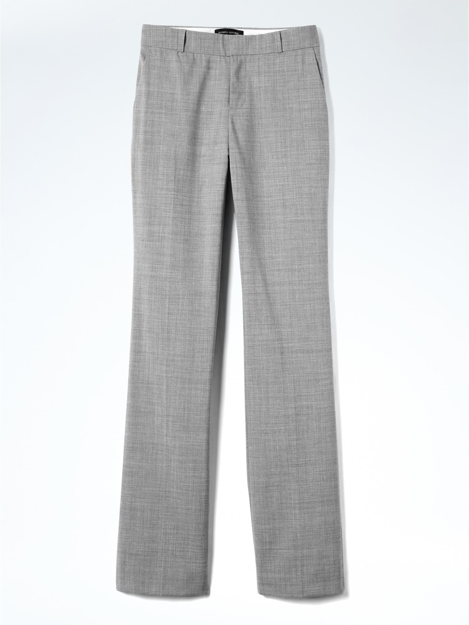 Logan Trouser-Fit Lightweight Wool Pant | Banana Republic
