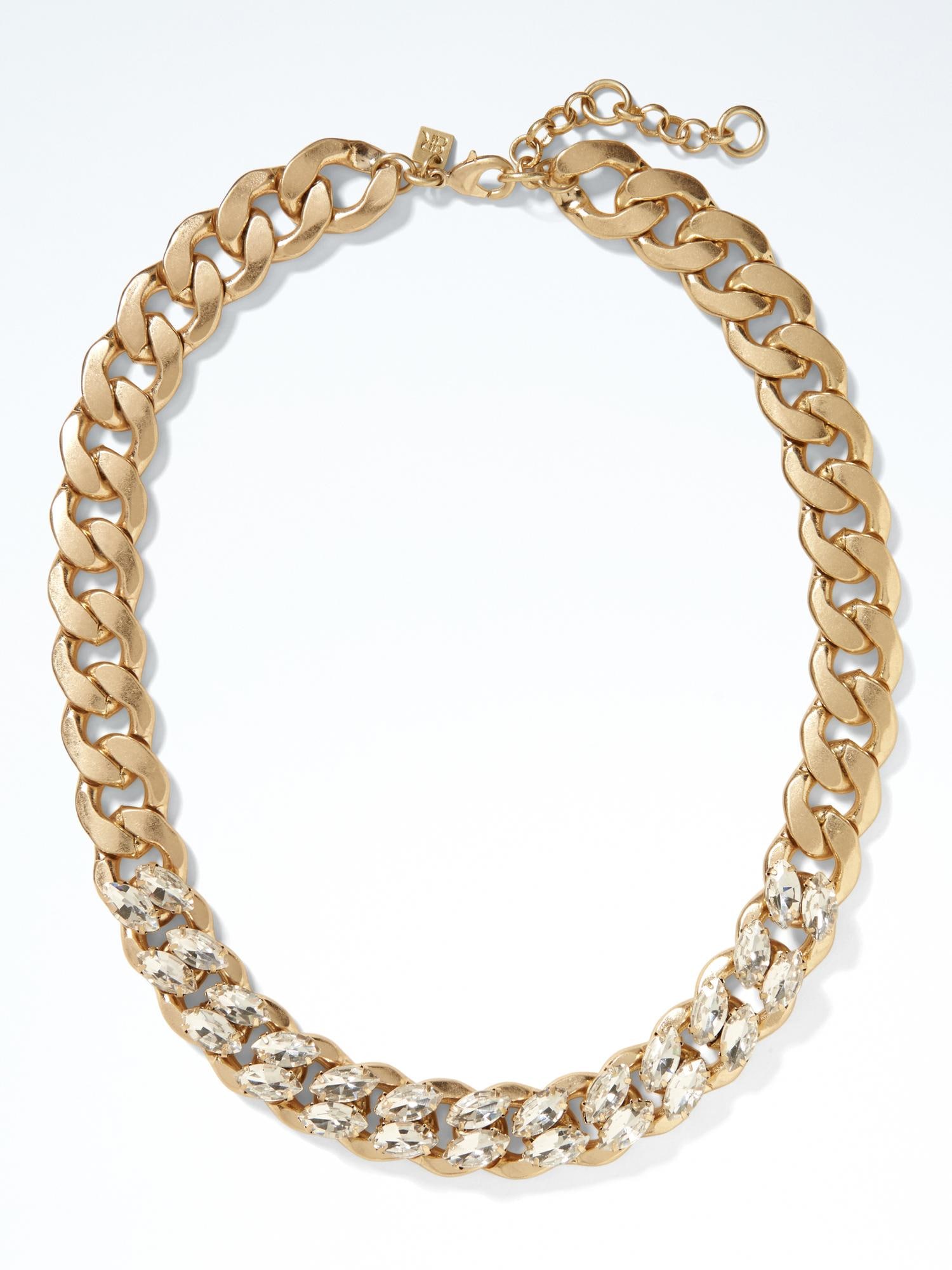Crystal Link Necklace | Banana Republic