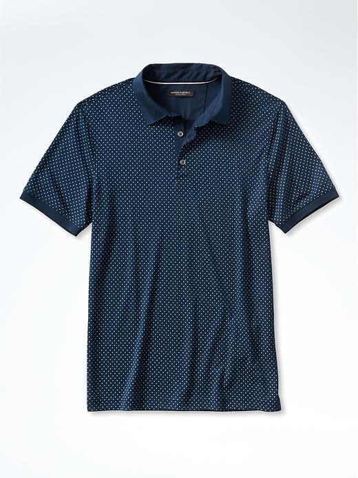 Luxe-Touch Dot Polo | Banana Republic